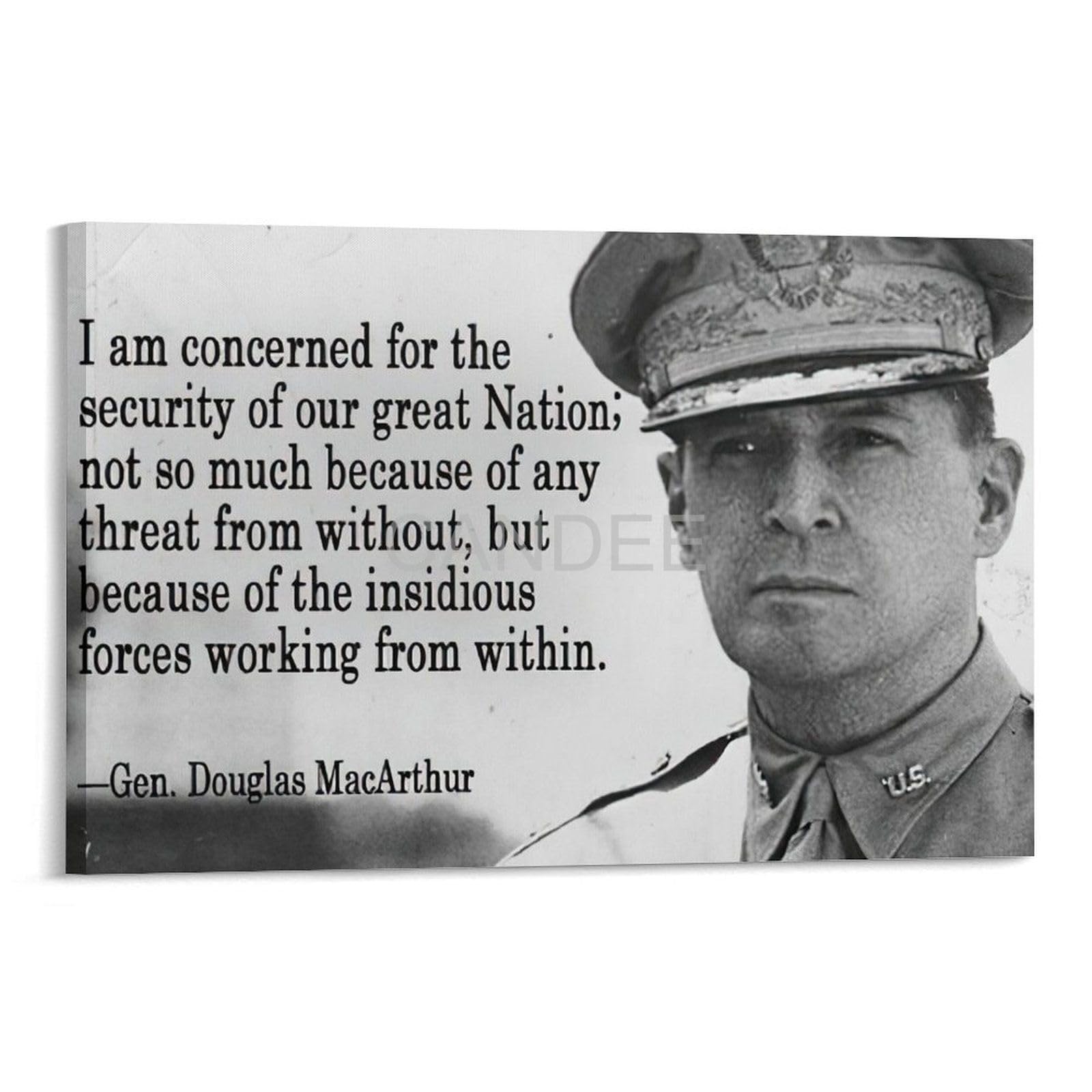 General Arthur Macarthur Quotes Leadership Quote Wall Art// 11 X 14
