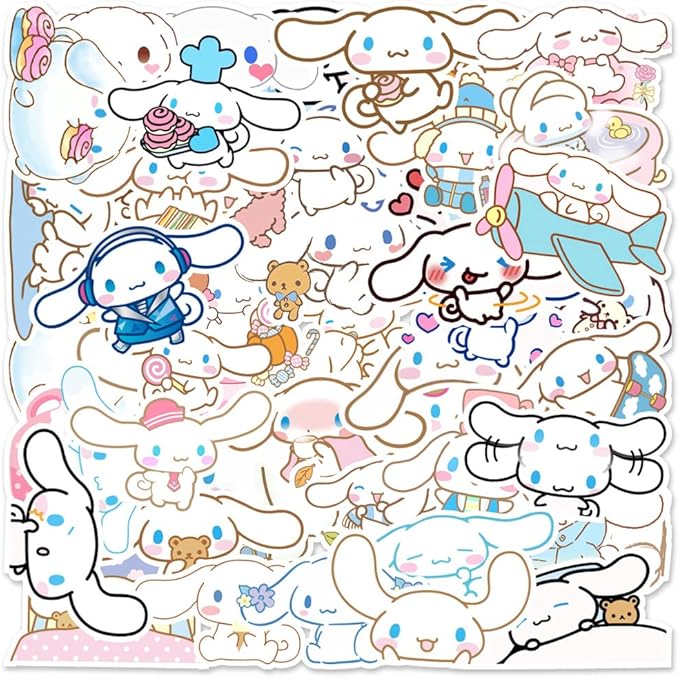 50 Pcs Cinnamoroll babyCinnamoroll Stickers Laptop Car Scrapbook Phone ...