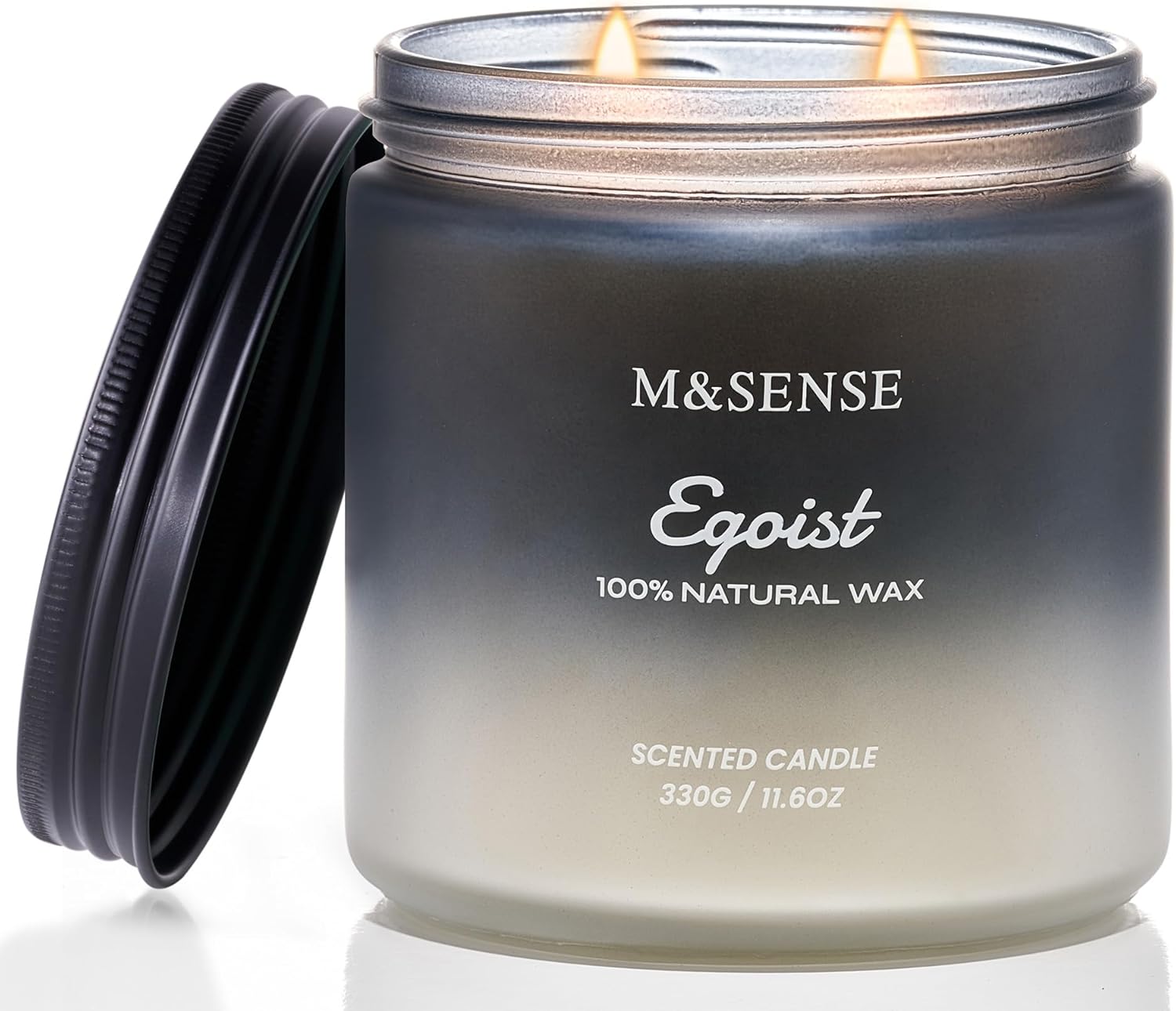 Amazon.com: M&SENSE Lavender Sandalwood Scented Men Candles, 2 Wick 11 ...