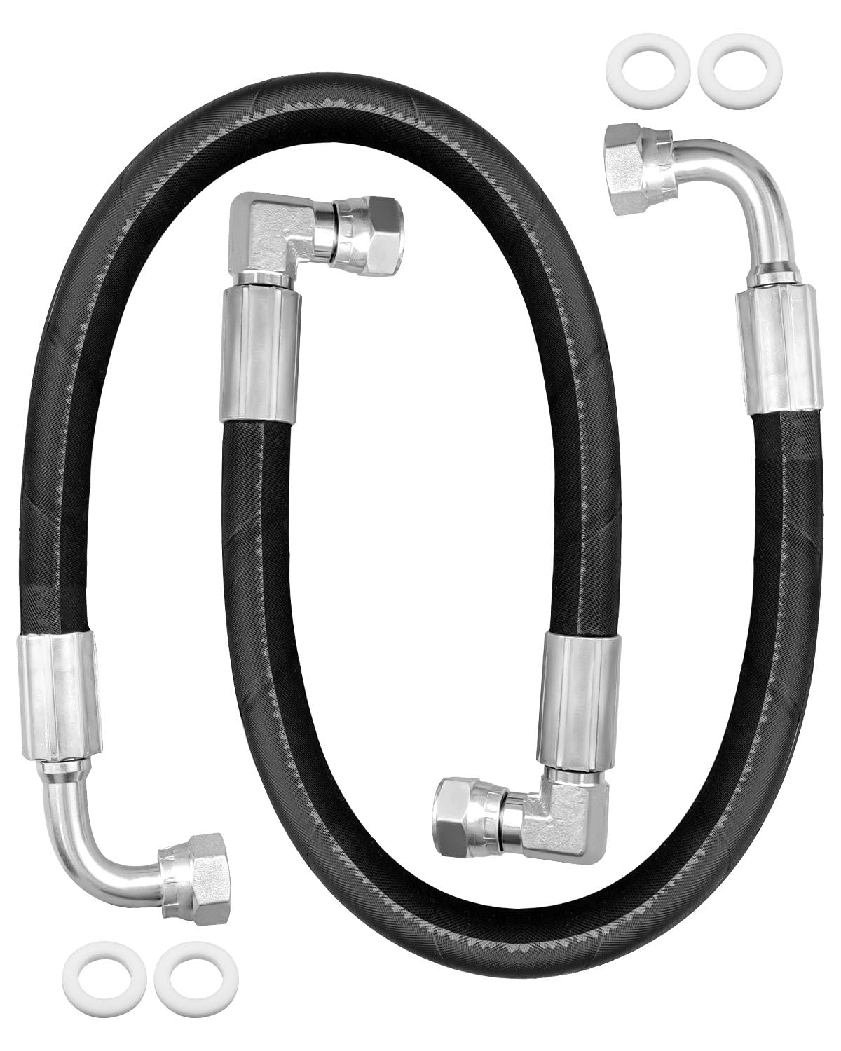 Snapklik.com : 2 Pcs Hydraulic Hose Replace AW29374 Fit For John Deere ...