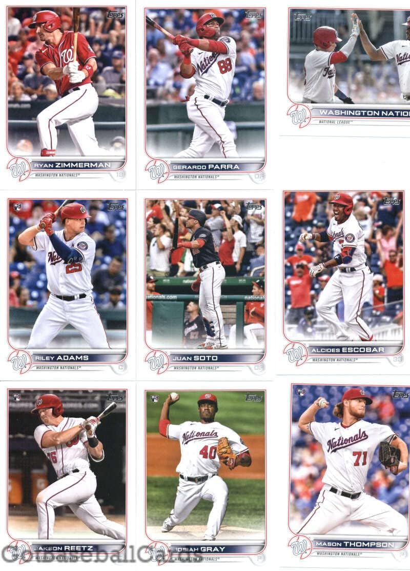 Amazon.com: 2022 Topps Complete (Series 1 & 2) Washington Nationals ...