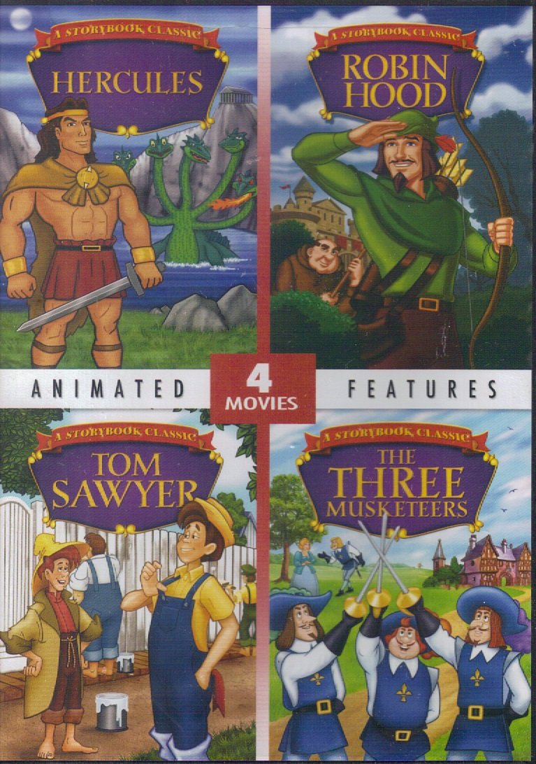 Amazon.com: Movie 4 Pack: Hercules / Robin Hood / Tom Sawyer / The ...