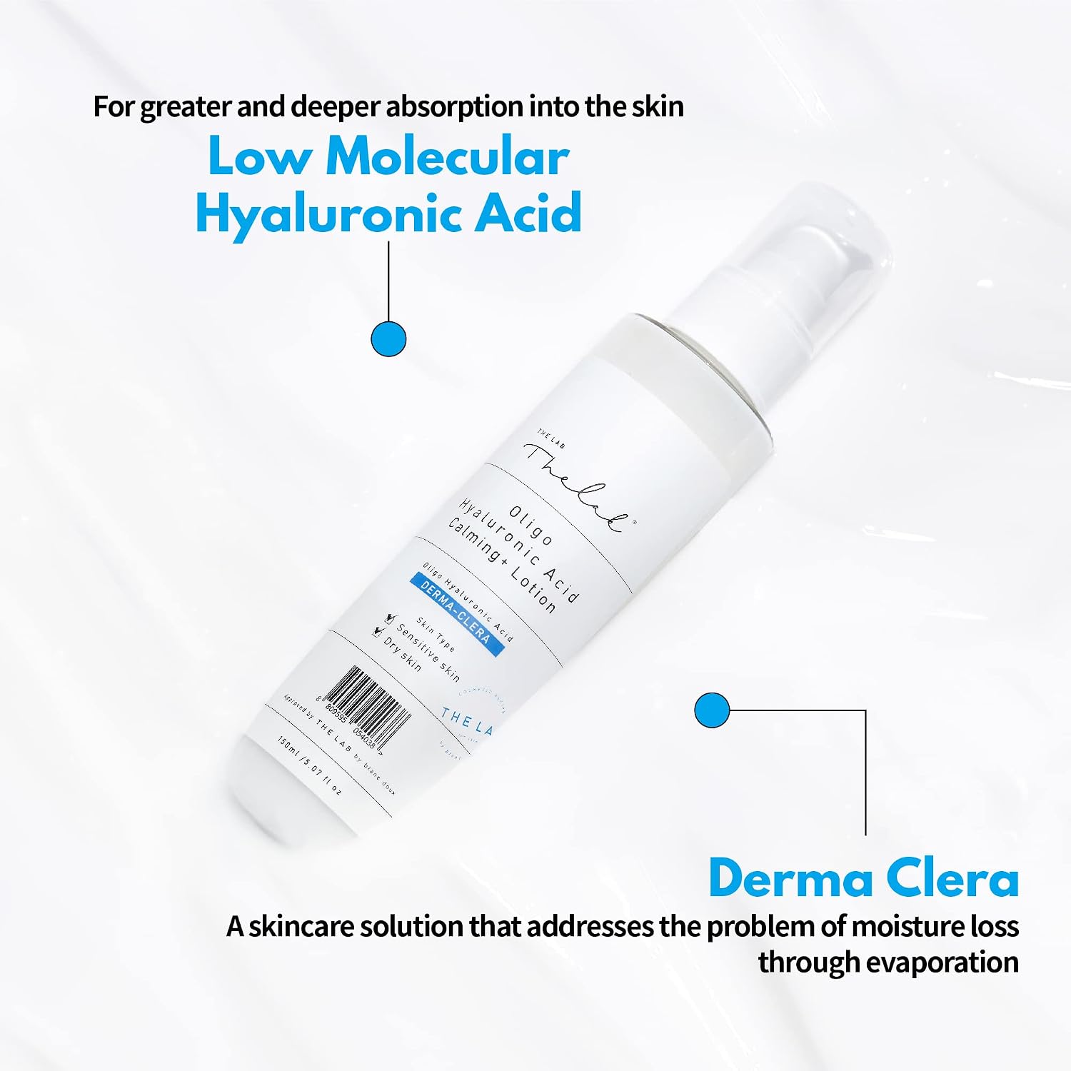 Blanc Doux Oligo Hyaluronic Acid Calming Lotion 150ml - Pele Sensível e ...