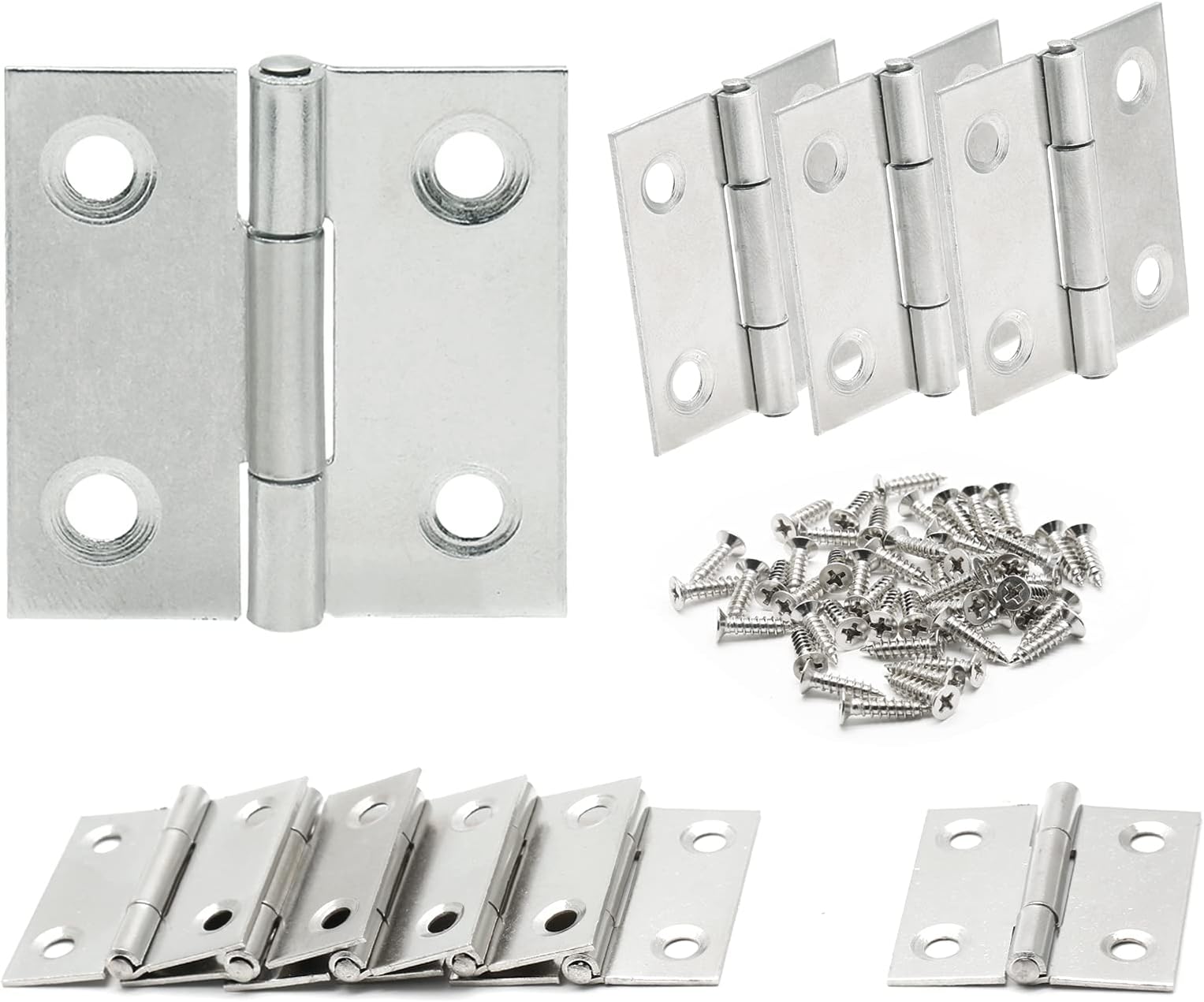 Mcredy Hinges Box Hinge 1.5 Inch Small Window Hinge Stainless Steel ...