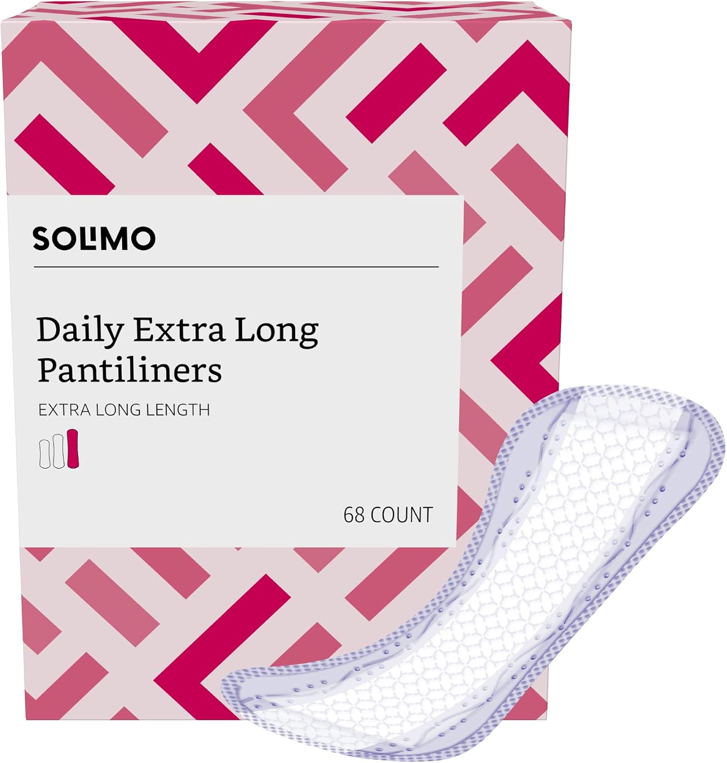 Amazon.com: Amazon Brand - Solimo Daily Pantiliner, Extra Long Length ...