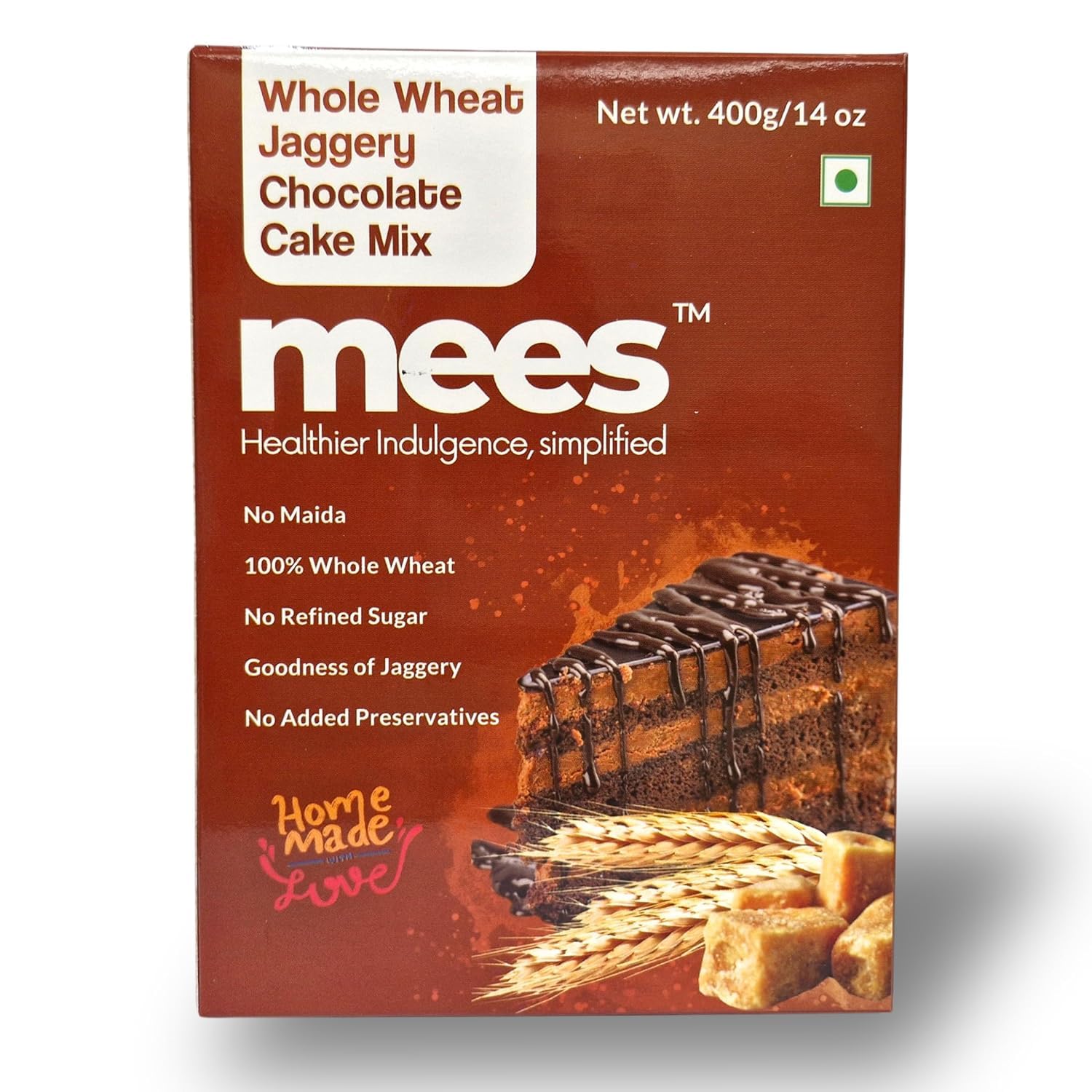 Mees Whole Wheat Jaggery Chocolate Cake Mix | Instant Mug Cake Mix ...
