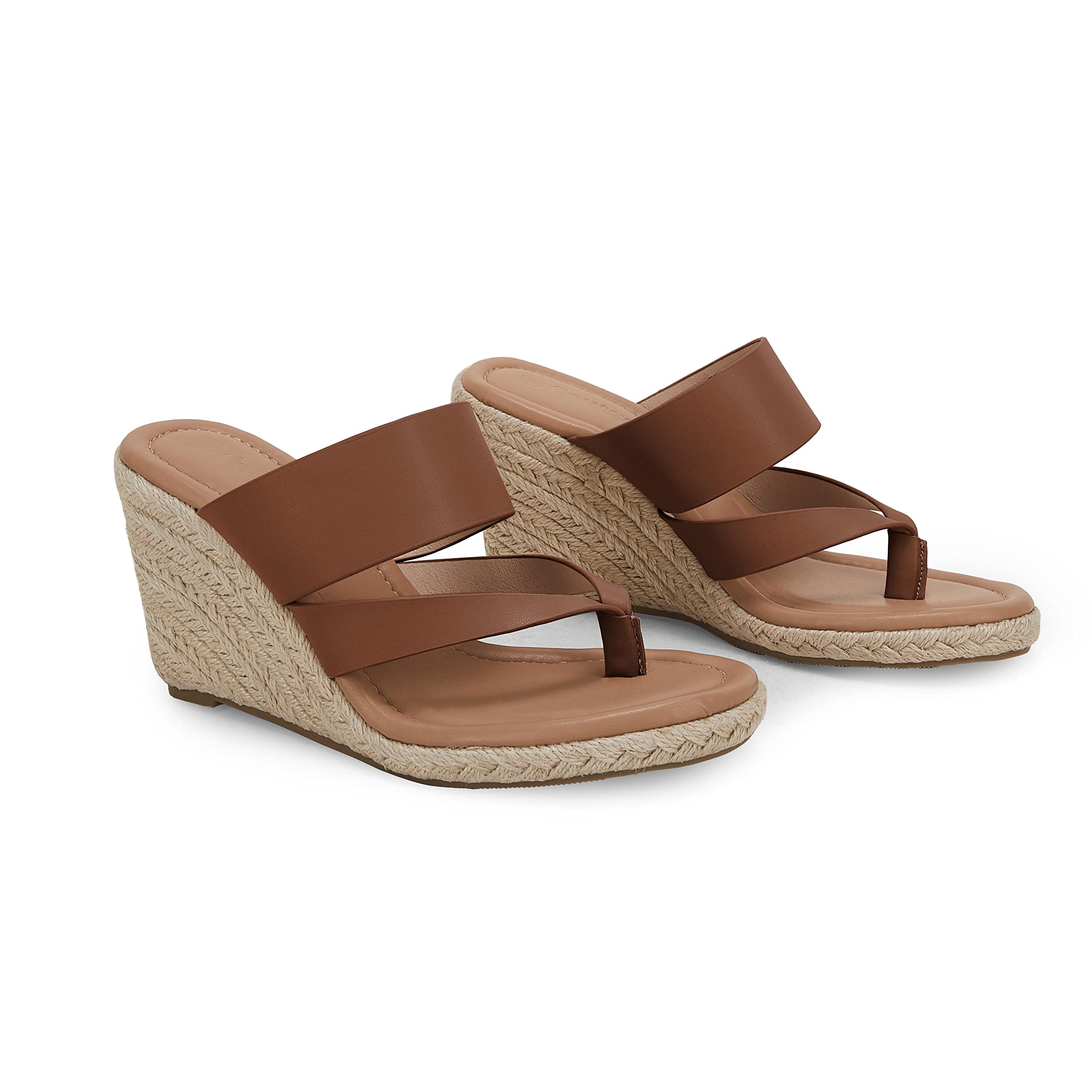 Snapklik.com : Womens Espadrille Wedge Sandals Platform Thong Padded ...
