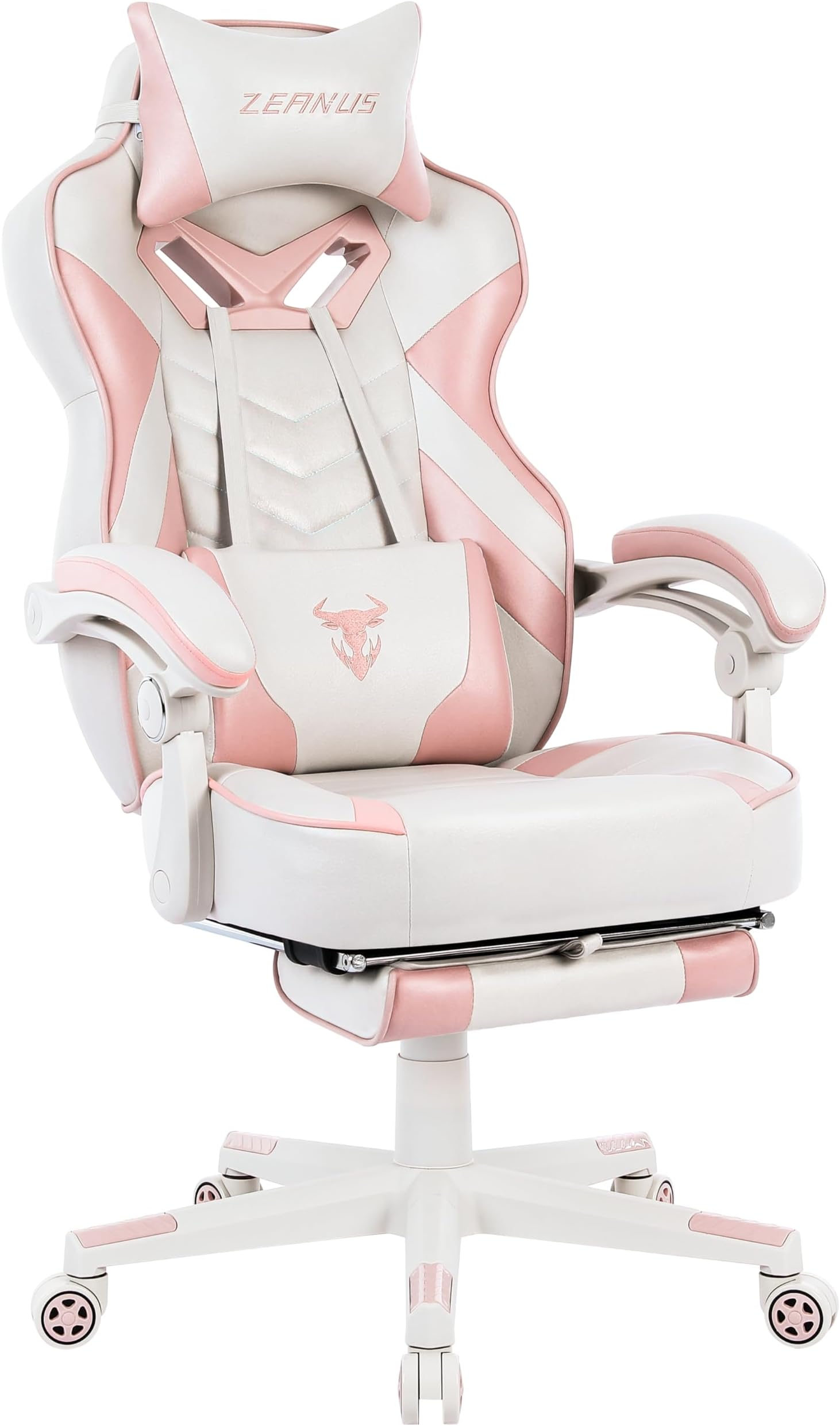 Amazon.com: Zeanus Pink Gaming Chair for Adults & Girls - PC & Computer ...