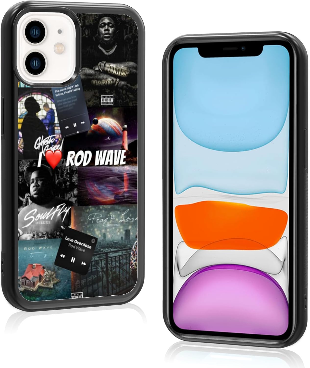 Amazon.com: MGKWL Rap Rod Collage Music Phone Case Fit for iPhone 11 ...