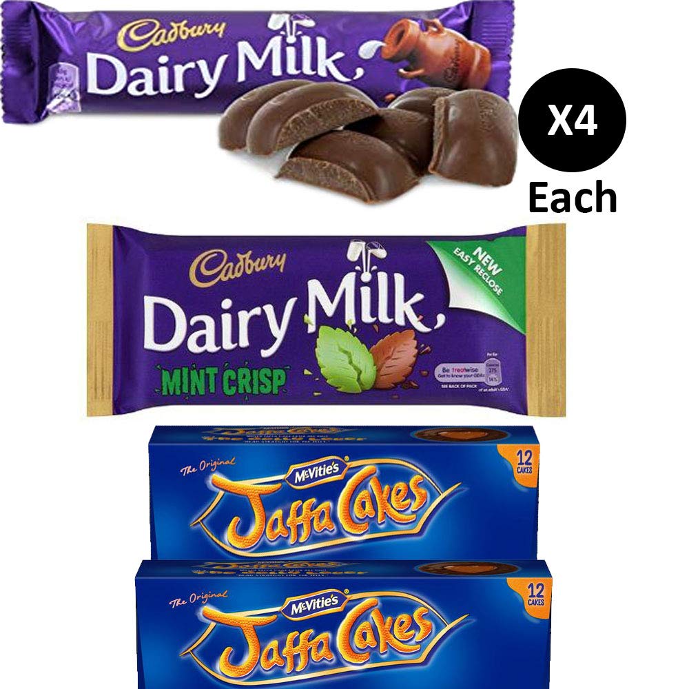 Buy McVities Jaffa Cakes Two Boxes + Cadburys Dairy Milk & Cadbury Mint ...
