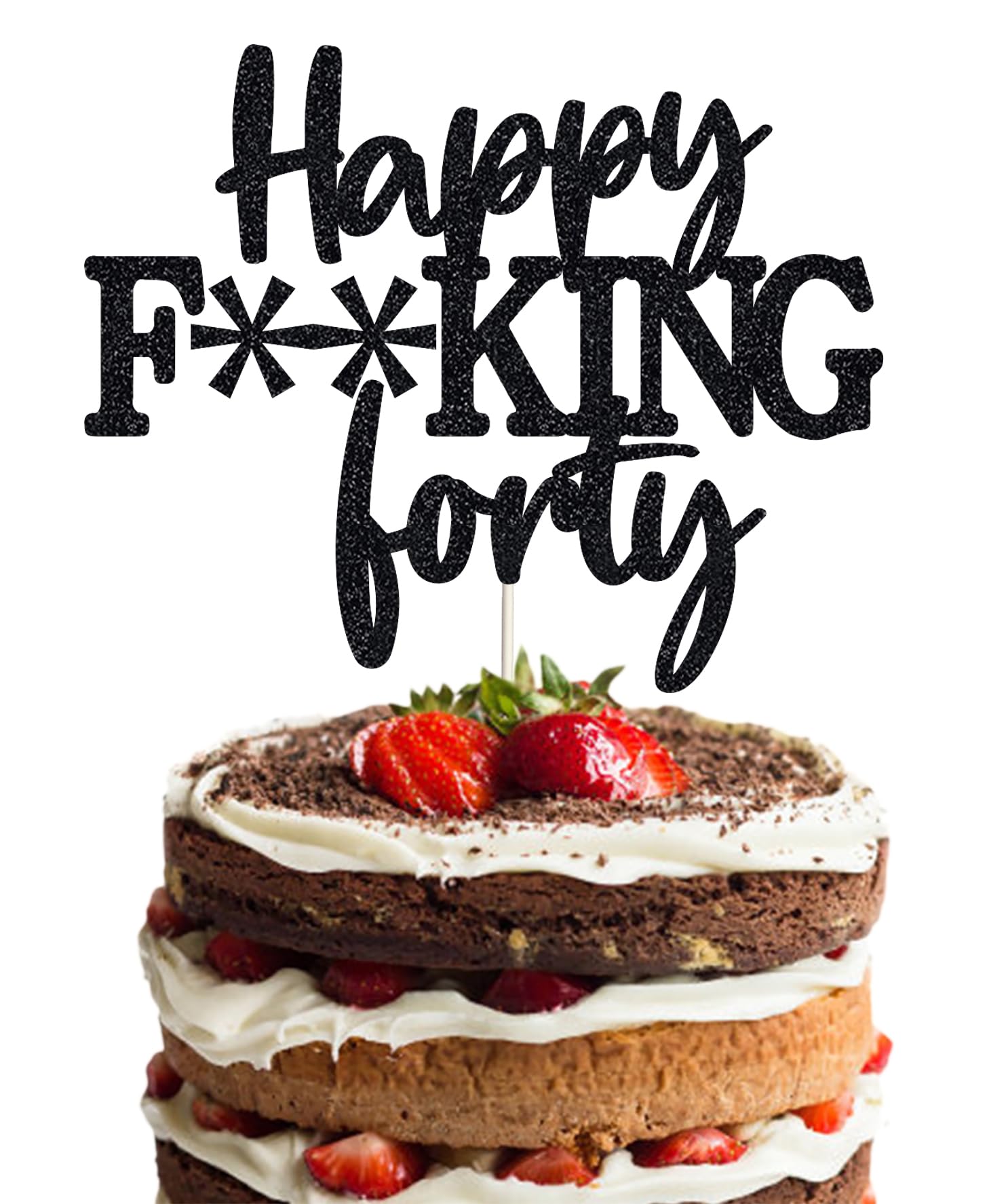 Snapklik.com : 40 Birthday Cake Toppers, 40th Birthday Decorations ...