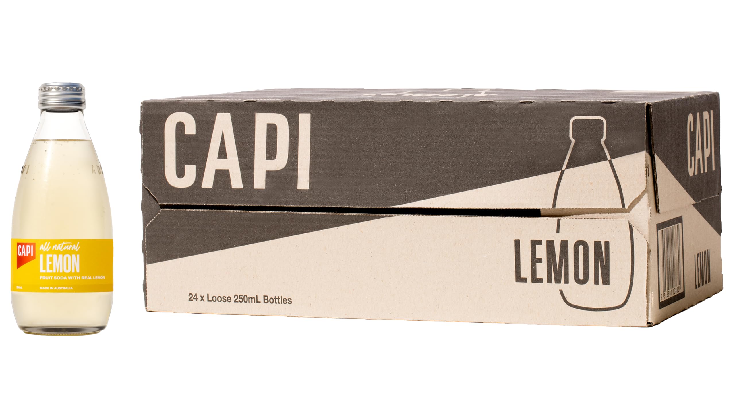 CAPI Sparkling Lemon, 6 x 4 Pack 250mL (24 bottles total) : Amazon.com ...