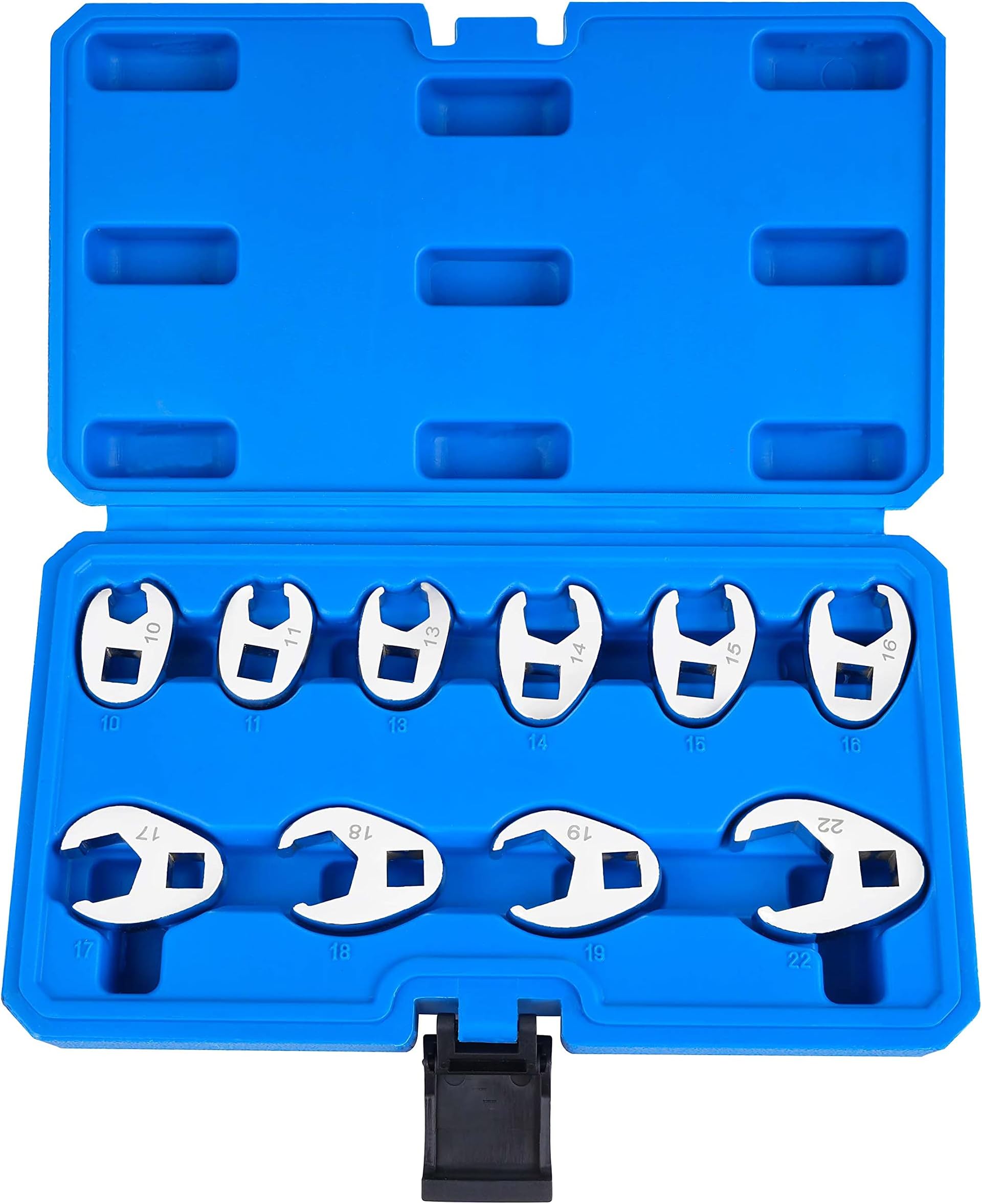 Heaunzy 3/8" Drive crows foot wrench set,metric 10 11 13 14 15 16 17 18 ...