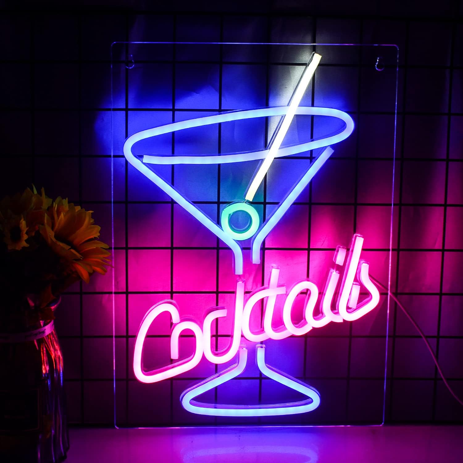 Amazon.com : Open Bar Neon Bar Open Neon Sign (LARGE 24x16'') Bar ...