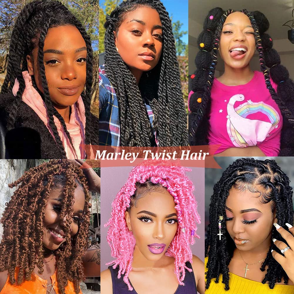 Pink Braiding Hair 8 Packs Marley Twist Braiding Australia | Ubuy
