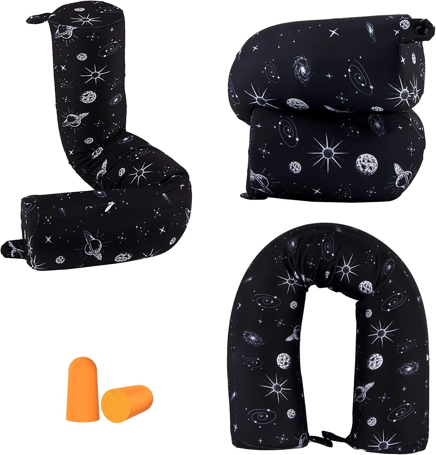 Amazon.com: bvya Twist Memory Foam Travel Pillow for Neck, Chin, Lumbar ...