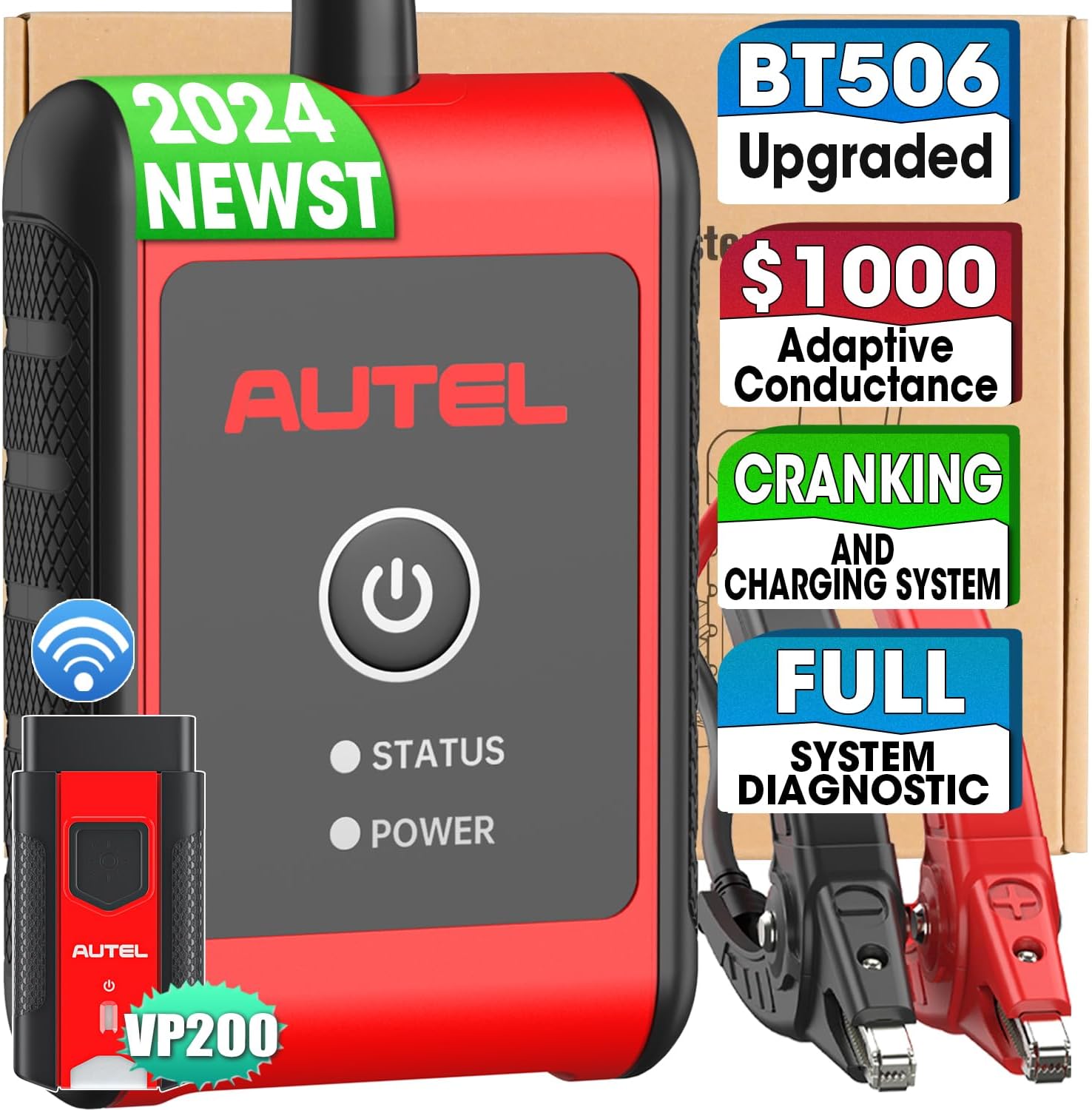 Amazon.com: Autel Battery Tester MaxiBAS BT508, Upgraded of BT506, 6V ...