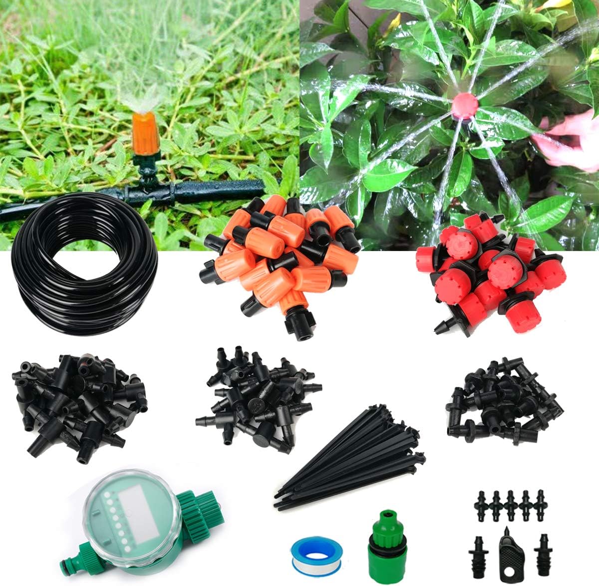 Amazon.com : Auto Watering Drip Kit with Timer, 1/4" Blank Distribution ...