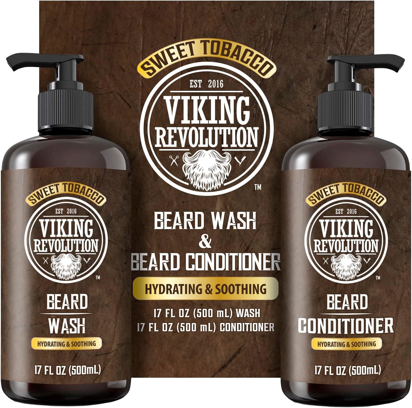 Amazon.com : Viking Revolution Sandalwood Beard Wash and Beard ...