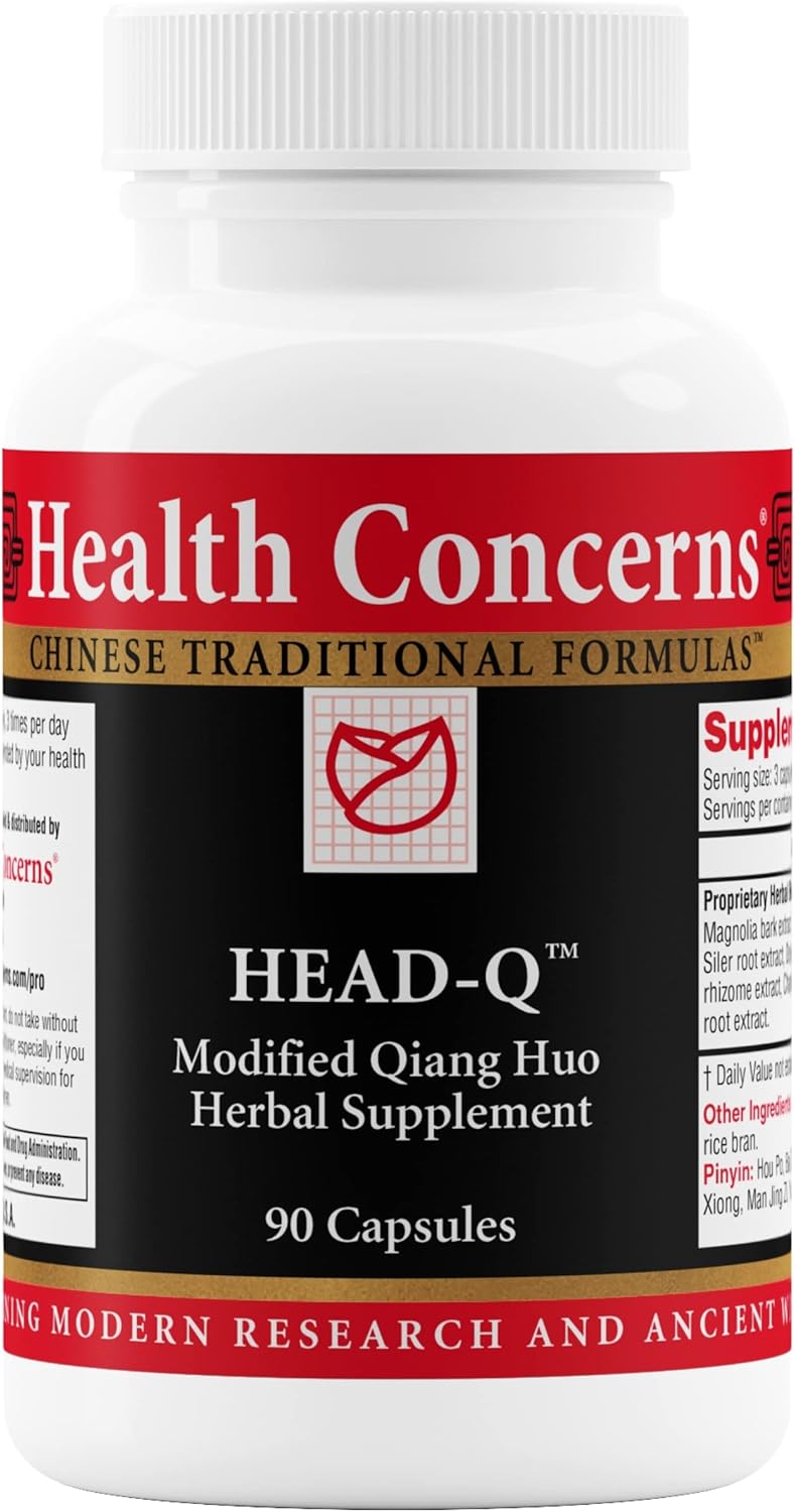 Health Concerns – Head-Q – Soporte de tensión – 90 cápsulas – Yaxa Colombia