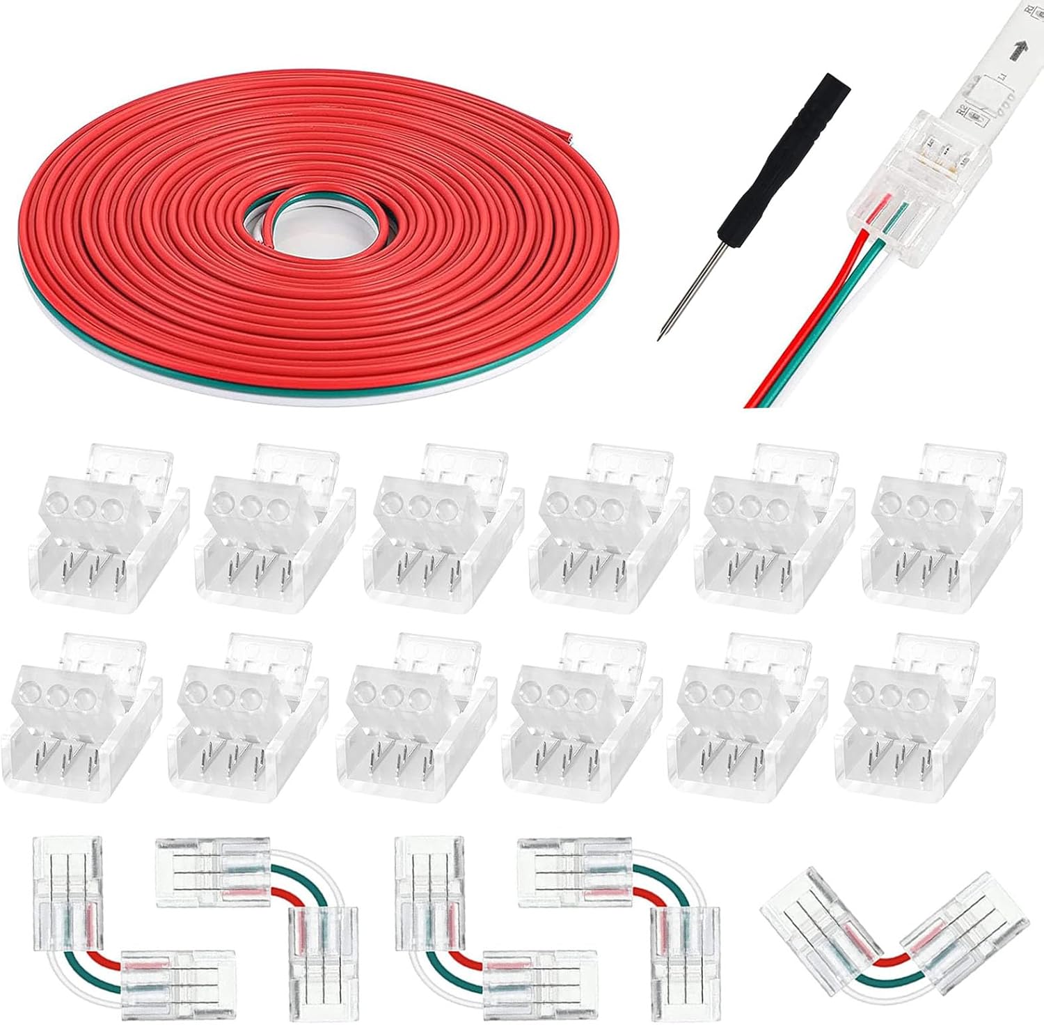 SHAOYAYAZHANG 12packs of 5 -pin LED Light connectors, Used for RGB ...