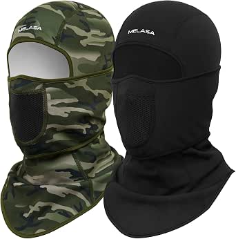 Amazon.com: MELASA 2 Pcs Ski Mask Balaclava Winter Warm Movable Face ...