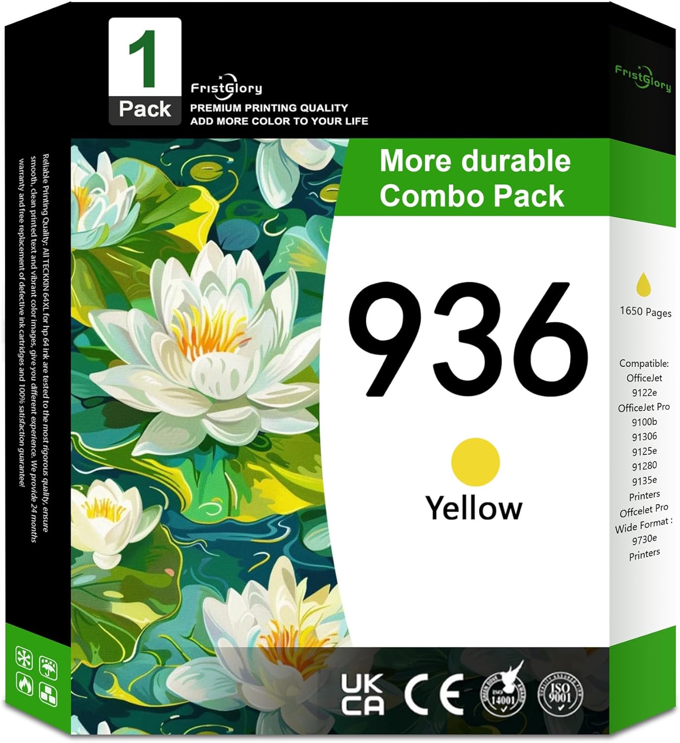 Amazon.com: 936 Yellow High Yield Ink Cartridge Replacement for HP 936 ...