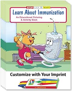 Amazon.com: ZOCO – Immunization Custom Coloring Books (250 Bulk Pack ...