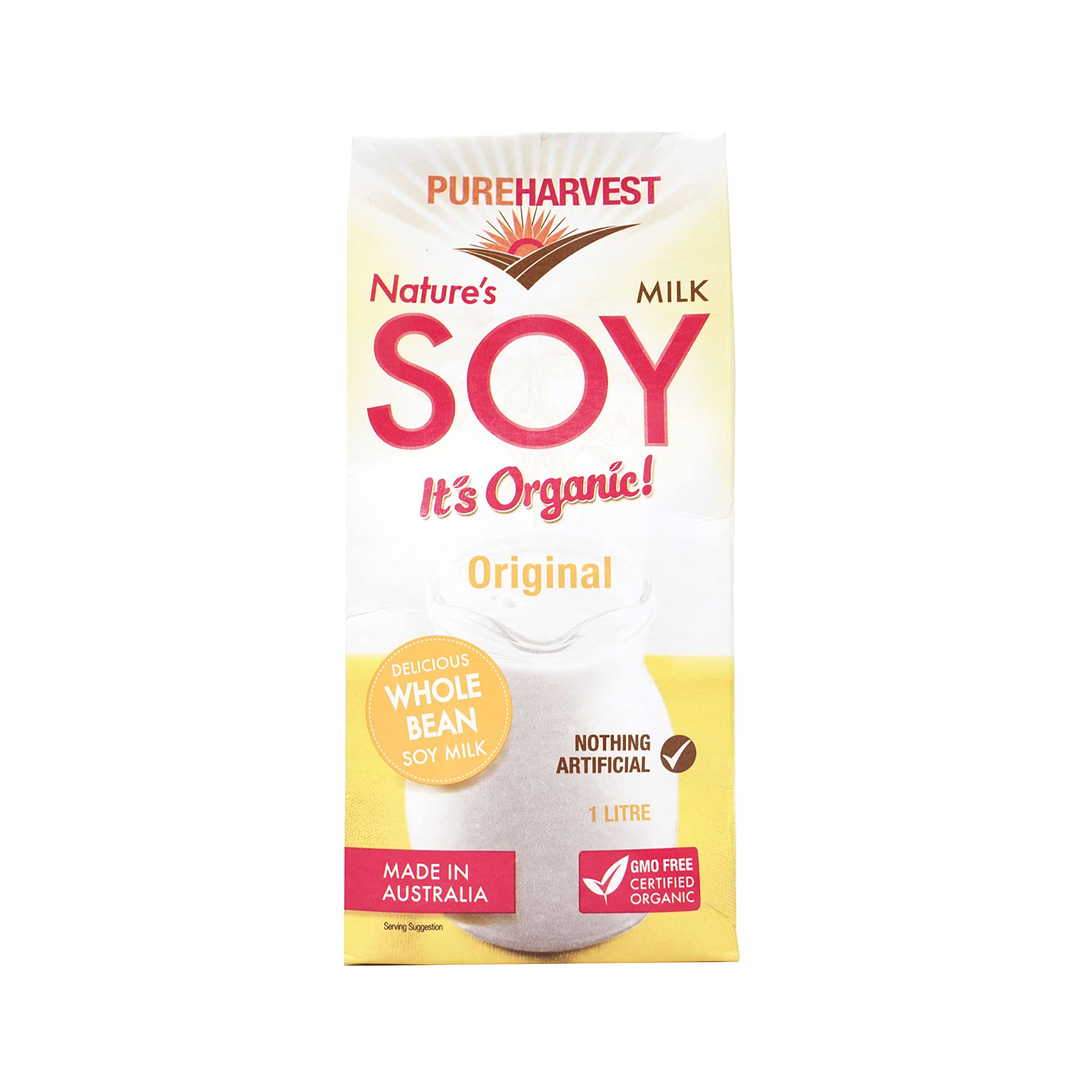 Pure Harvest Natures Organic Soy Milk 1 Litre : Amazon.com.au: Pantry ...