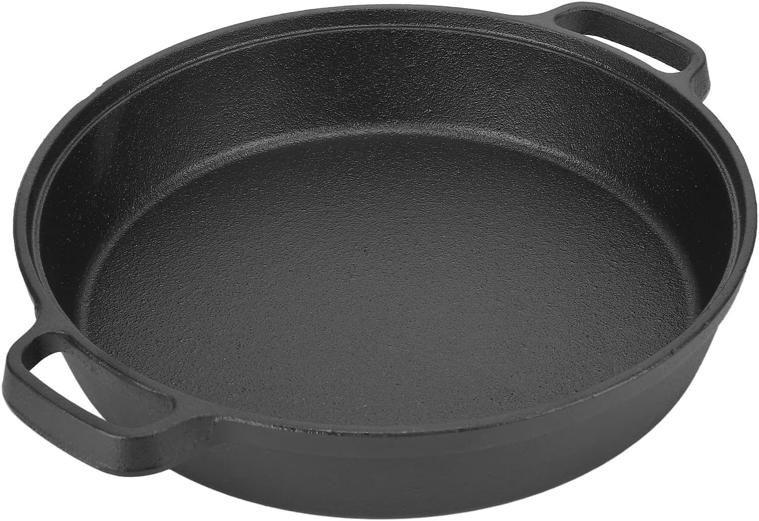 Amazon.com: Cast Iron Skillet with 2 Handle, Non Stick Heat Resistant ...