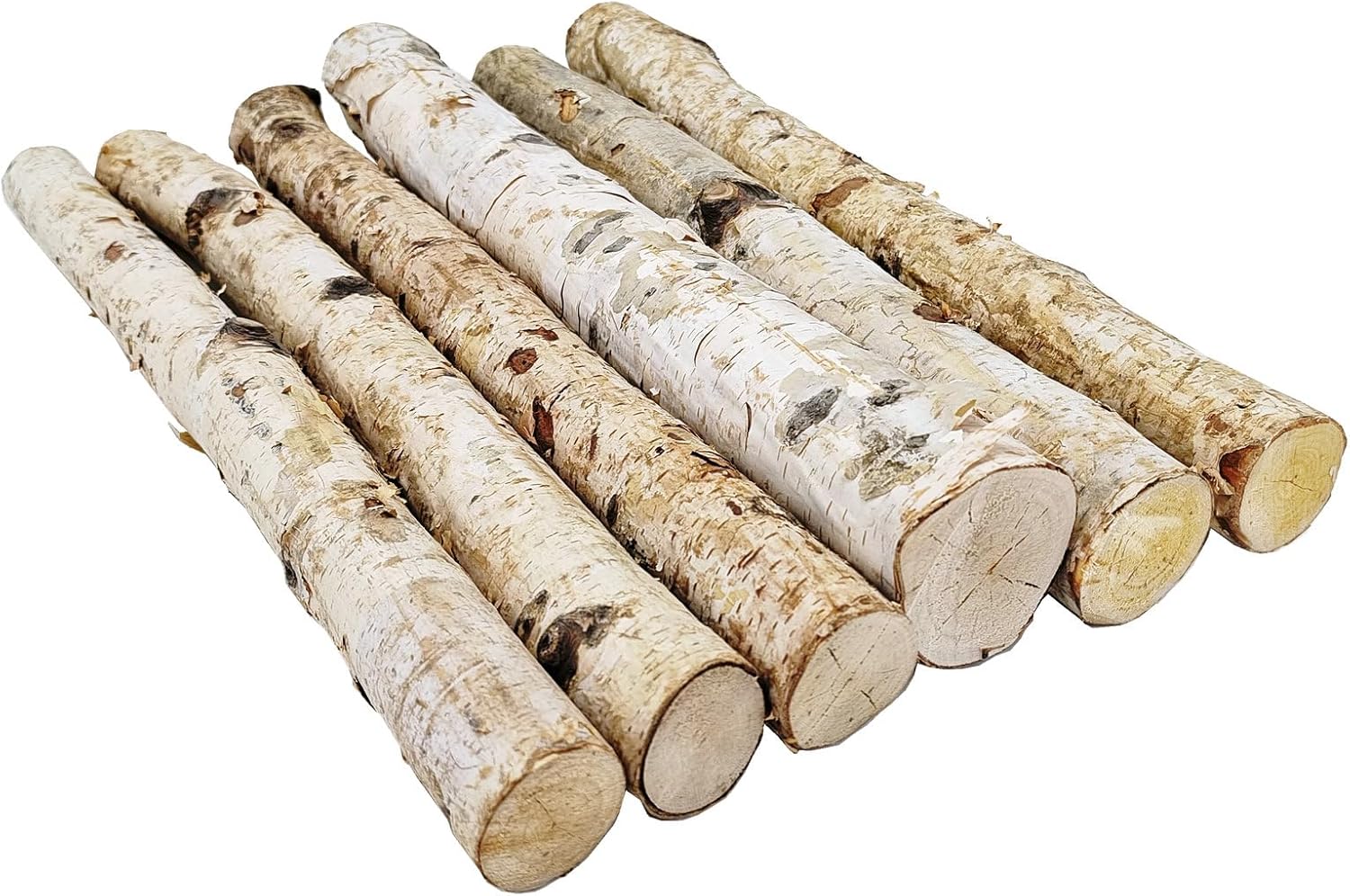 Amazon.com: Nature Vibe 16 Inches Birch Logs Set of 6 for Rustic Home ...