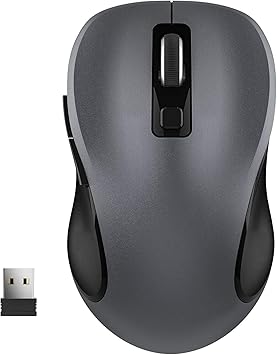 WisFox 2.4G Wireless Mouse for Laptop, Ergonomic Computer Mouse with ...