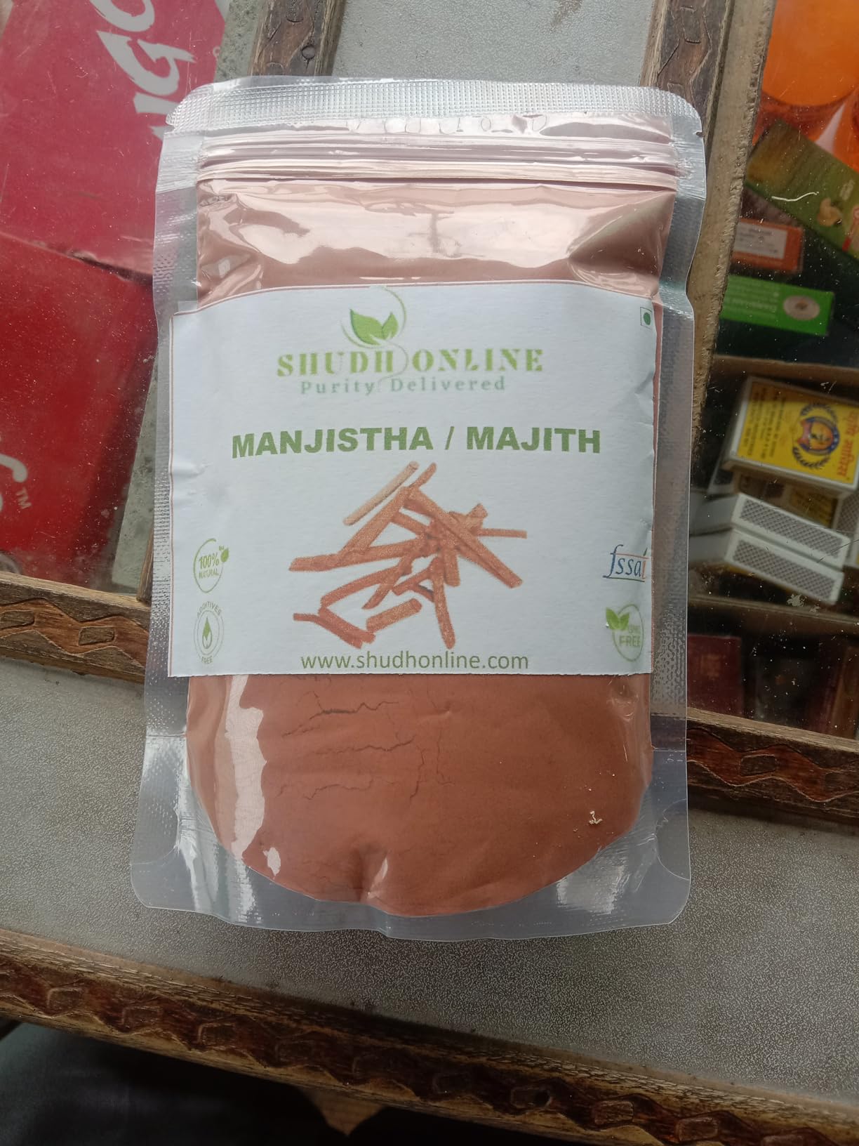Buy Shudh Online Manjistha Powder, Majith Organic Root Powder (1 Kg ...
