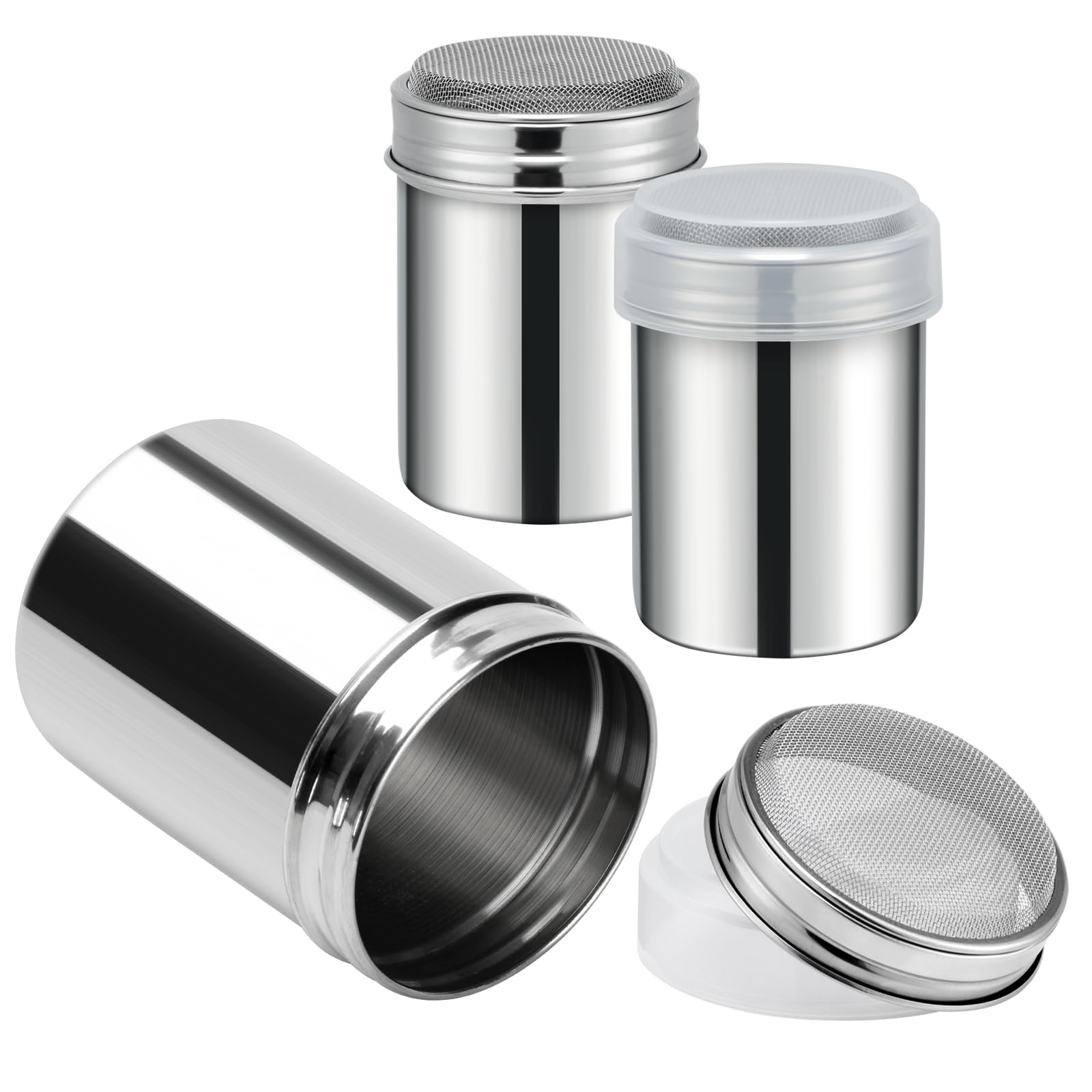 Amazon.com: Xthuge 3pcs Powder Sugar Shaker Duster, Stainless Steel ...