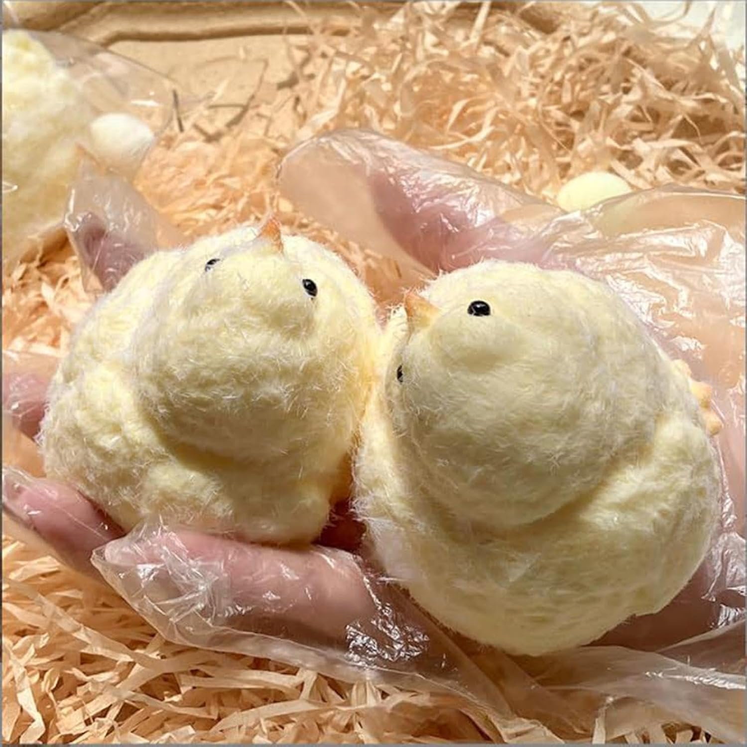 2 Pack Squishy Chick, Squishy Chicken Toy Kit | Handmade Squishy Fidget ...