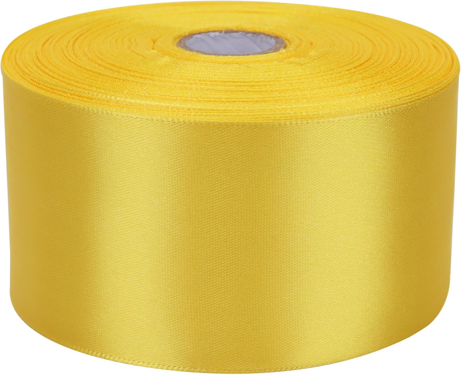 Amazon.com: Baocuan 2 inch x 50 Yards Yellow Single Face Satin Ribbon ...