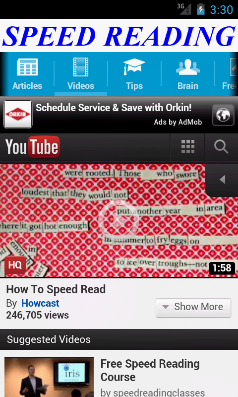Speed Reading - App on Amazon Appstore