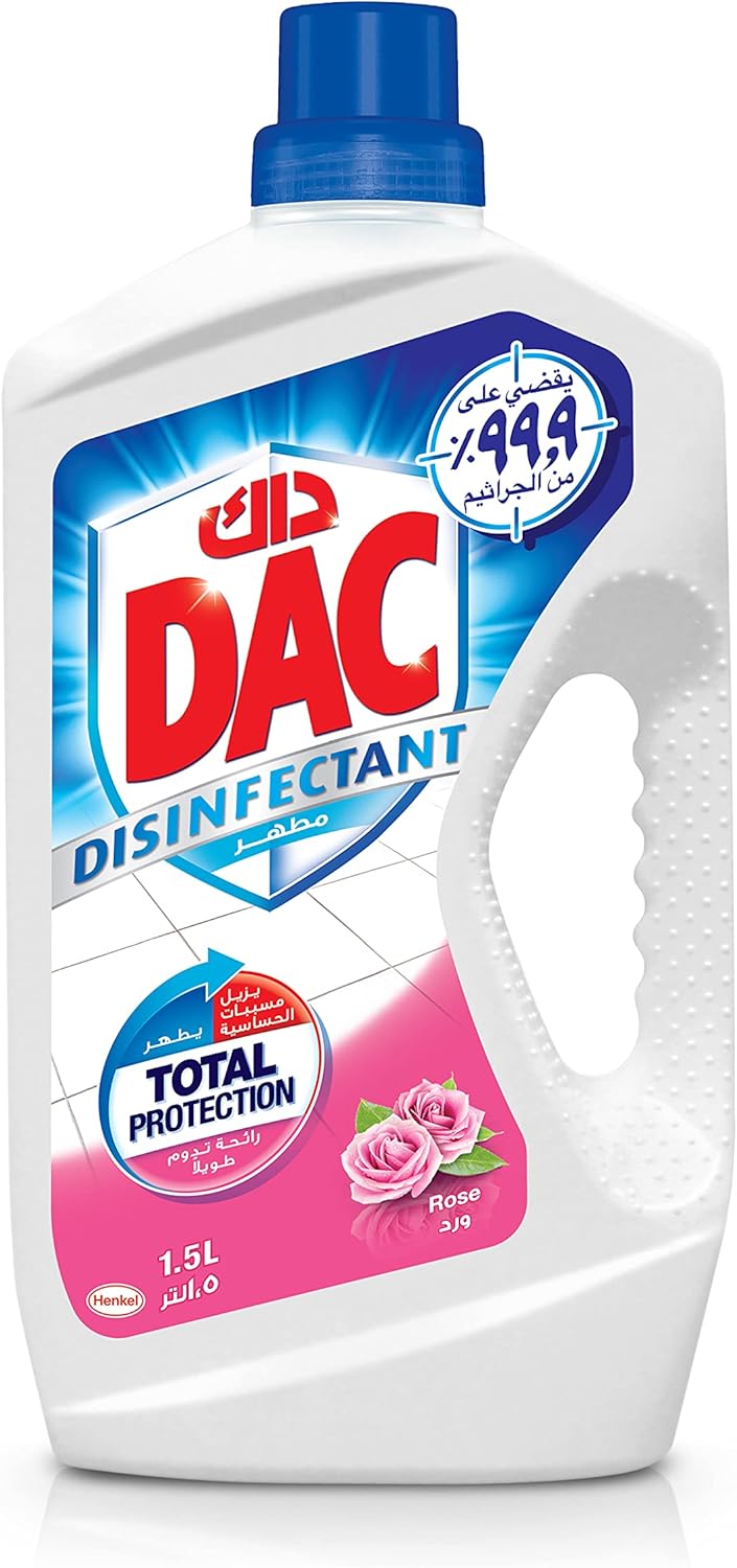 Dac Disinfectant Rose Liquid Cleaners, 1.5L : Buy Online at Best Price ...