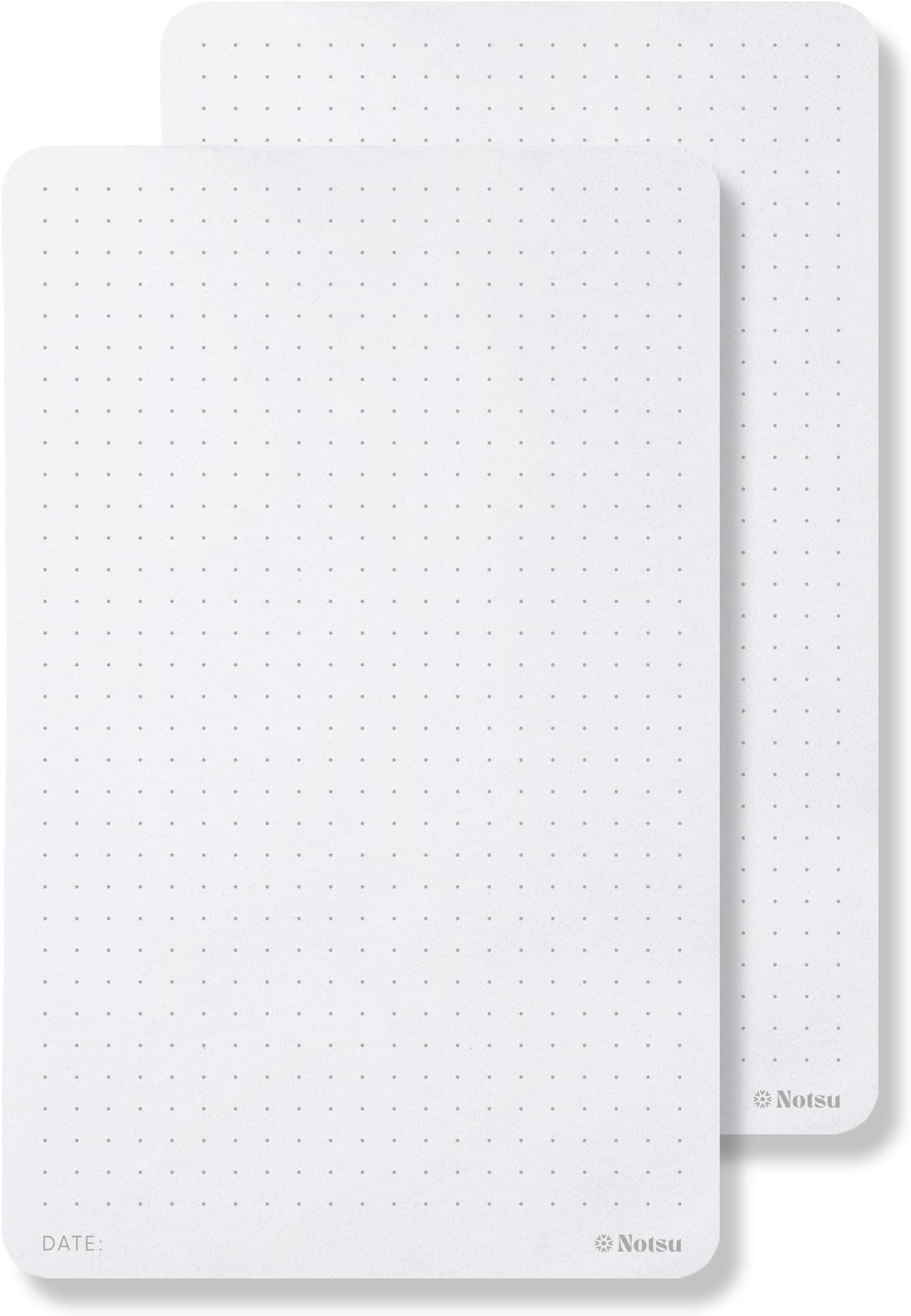 Amazon.com : Notsu Dot Grid Small Desk Notepad 2 Pack | Minimalist Dotted Memo Note Pads with ...