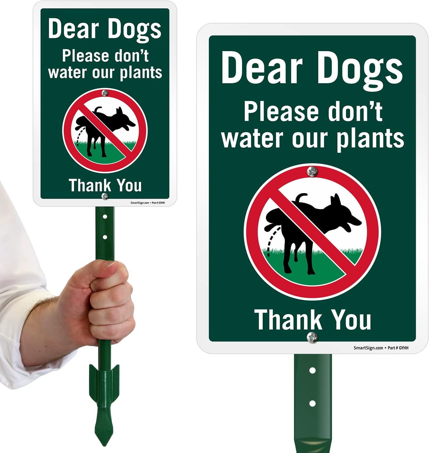Amazon.com : Esschert Design HB15 Dog Sign Peeing No!, Brown : Patio ...