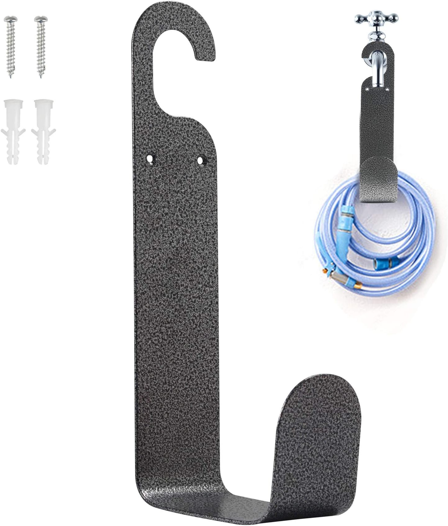 Amazon.com: Ebliiny Garden Hose Hanger Wall Mount Heavy Duty Hose ...