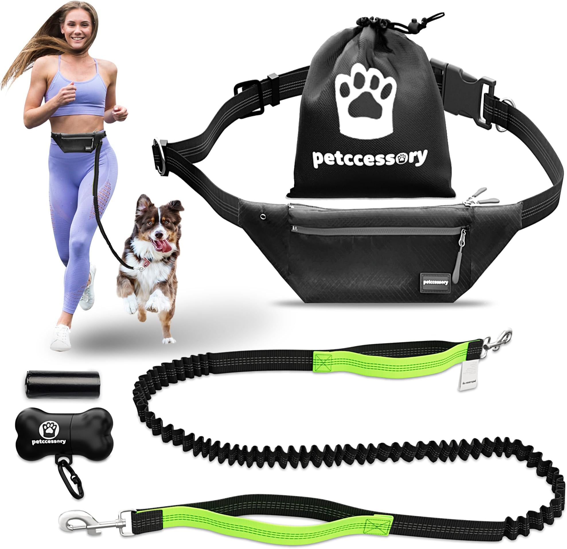 Pet Room Hands Free Dog Lead Waist Belt for Walking Running Jogging ...