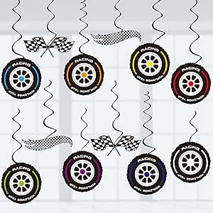 Amazon.com: Race Car Party Decorations Wheels Tire Party Decoration ...