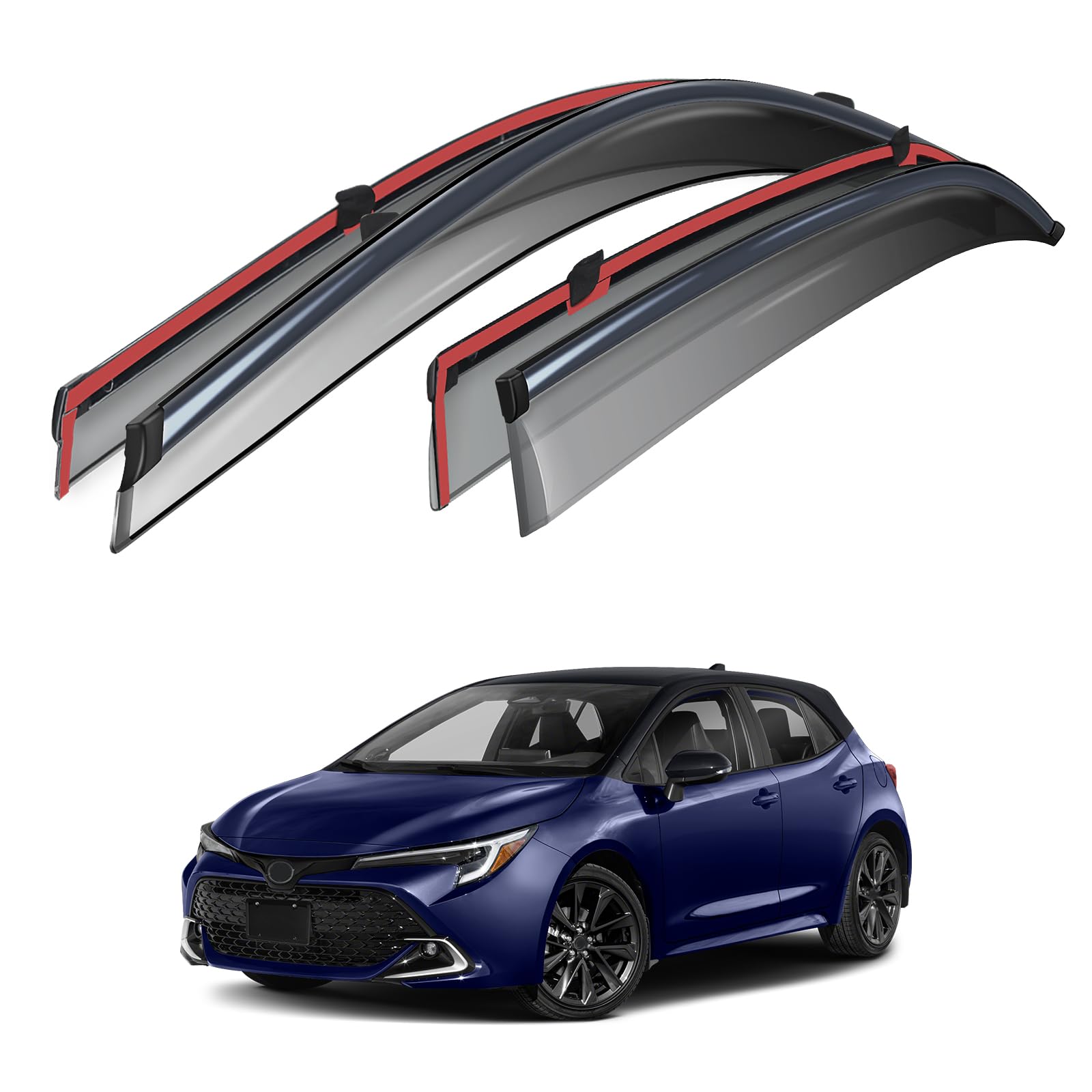 Snapklik.com : Rain Guards For Toyota Corolla Hatchback 2020-2023 2024 ...
