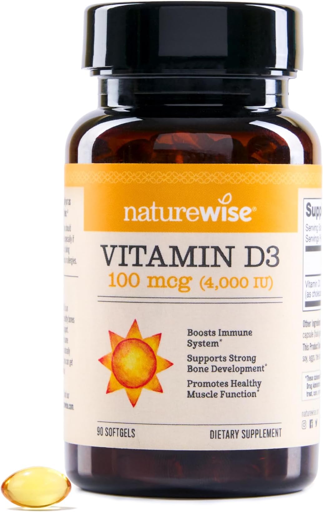 Amazon.com: Nature Made Vitamin D3 2000 IU Liquid Softgels 90 ea (Pack ...