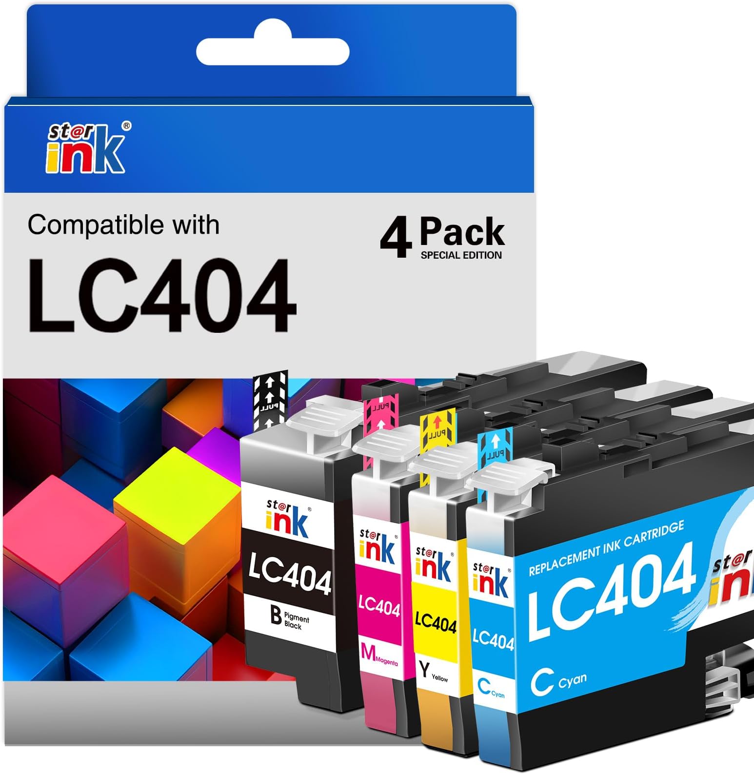 Amazon.com: LC404 Ink Cartridges Replacement for Brother LC 404 LC404BK ...