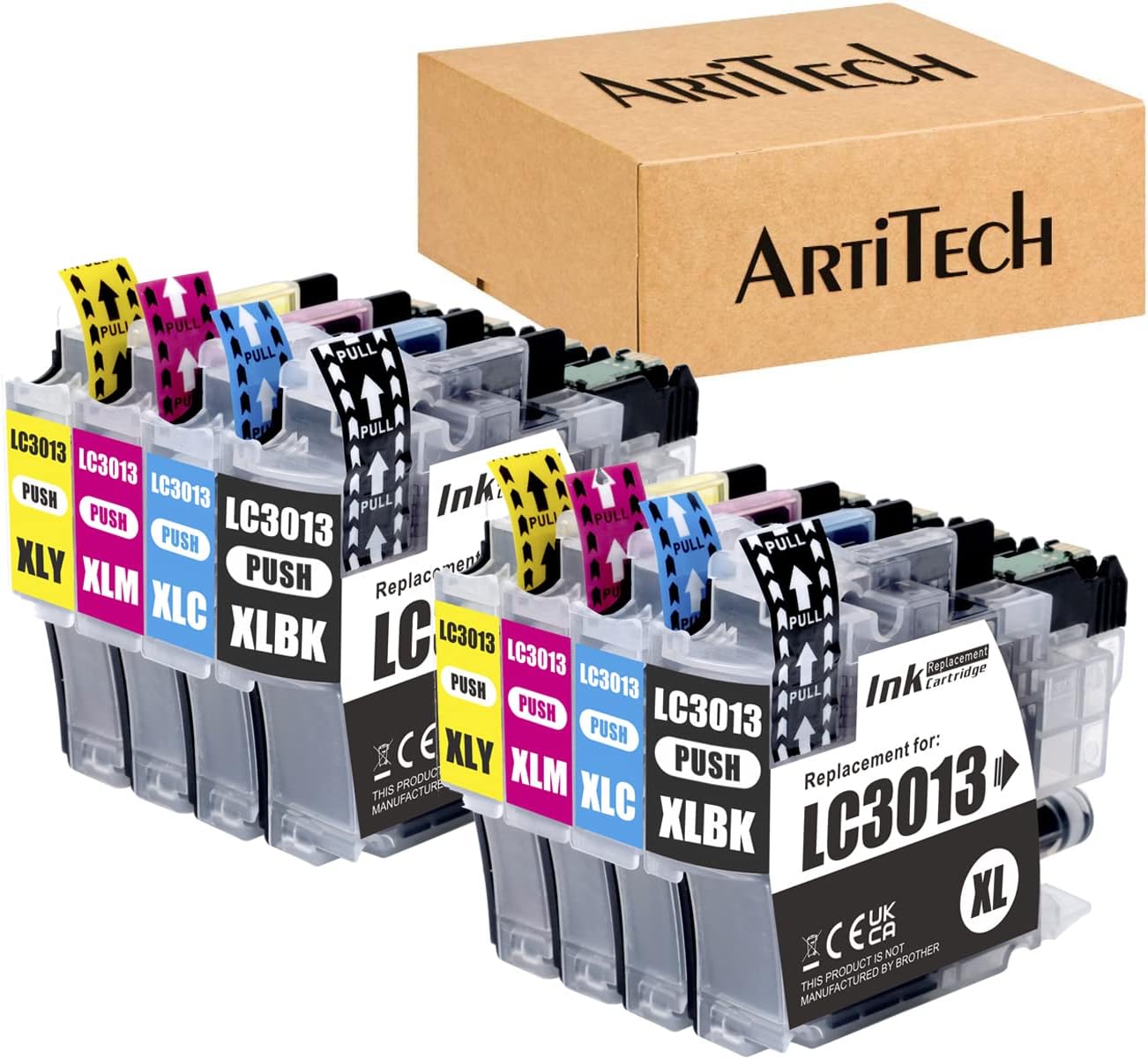 Amazon.com: ARTITECH Compatible for Brother LC3013 LC3011 Ink ...