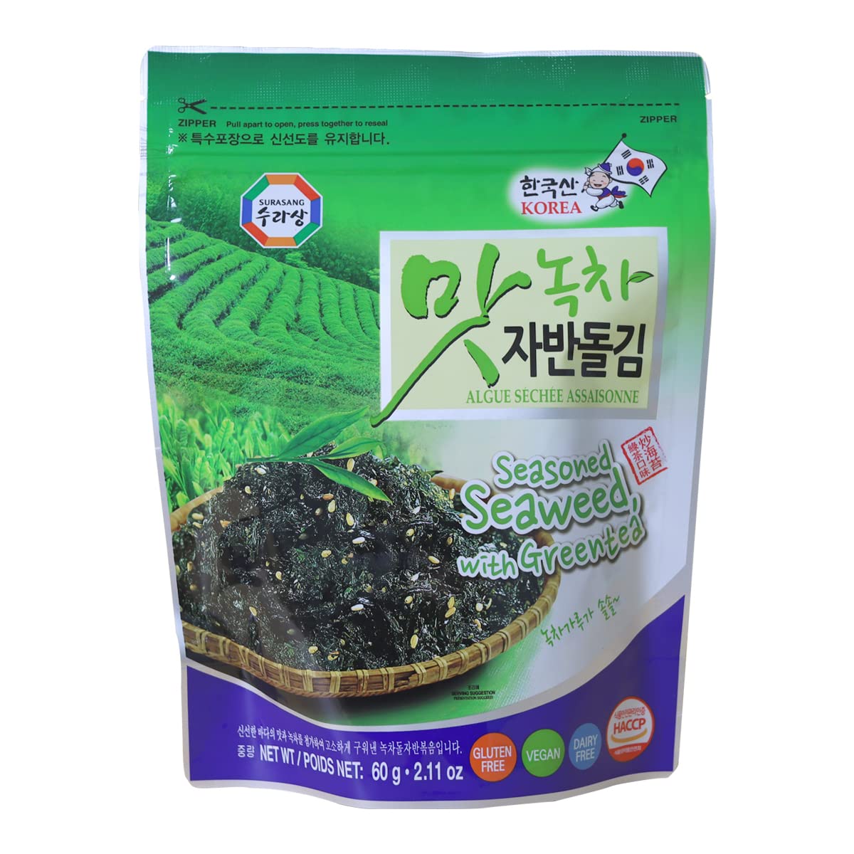 Snapklik.com : Surasang Seasoned Seaweed Sprinkles Green Tea Flavor