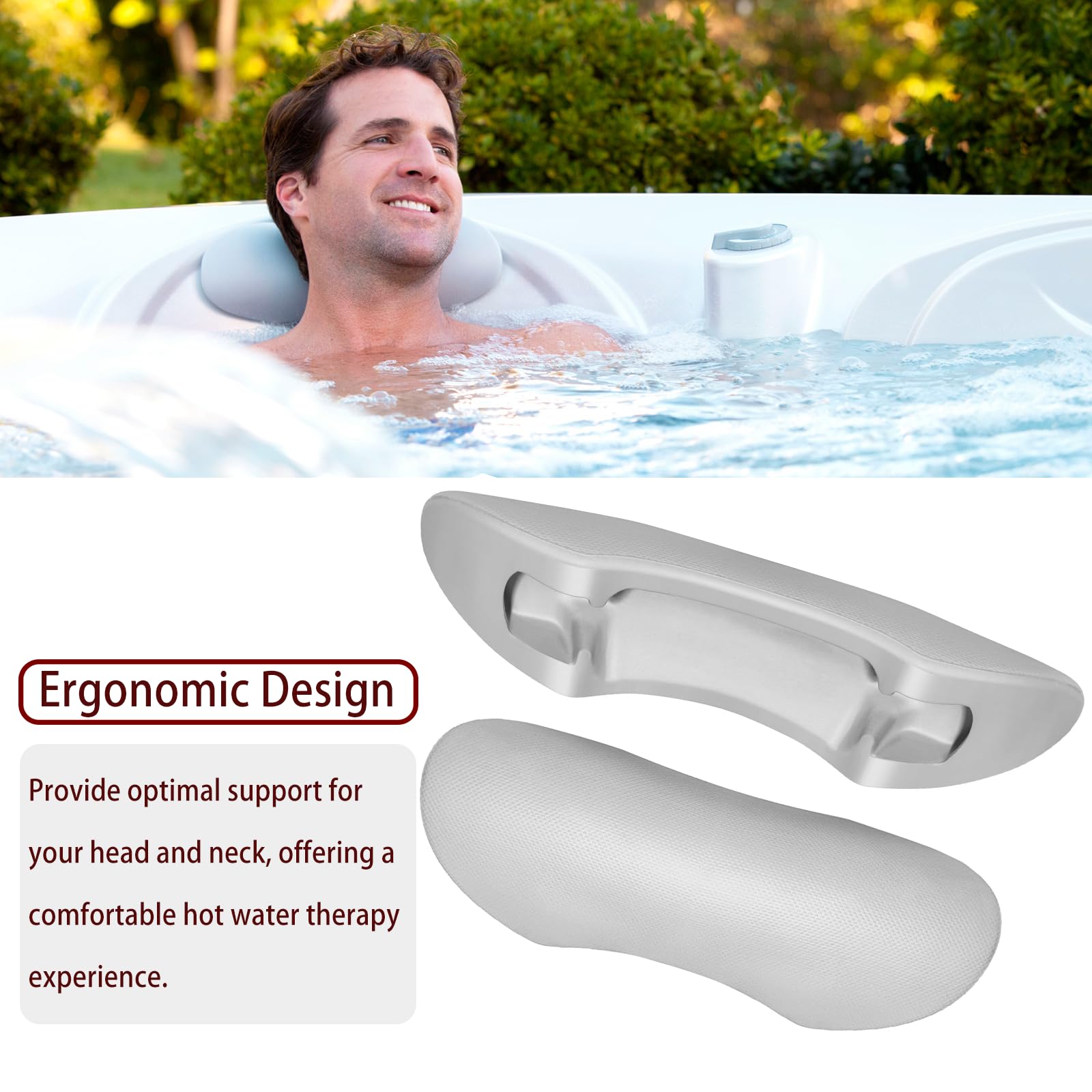 Replacement Head Rest Pillows For Hot Spot Spa Models 2-Pack Hot Tub ...