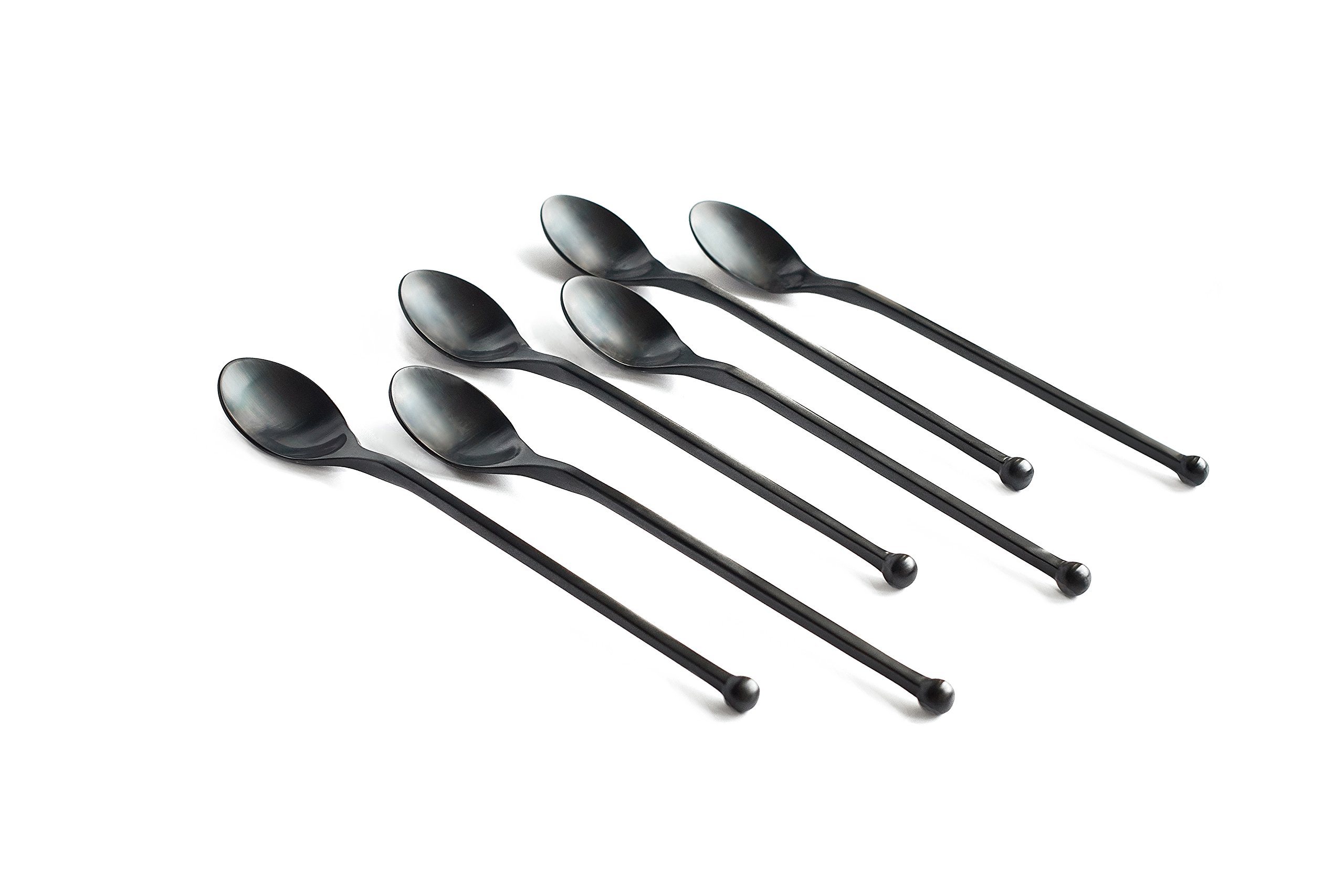 Snapklik.com : KNORK 6-Piece Iced Teaspoon Titanium Coated Stainless Steel